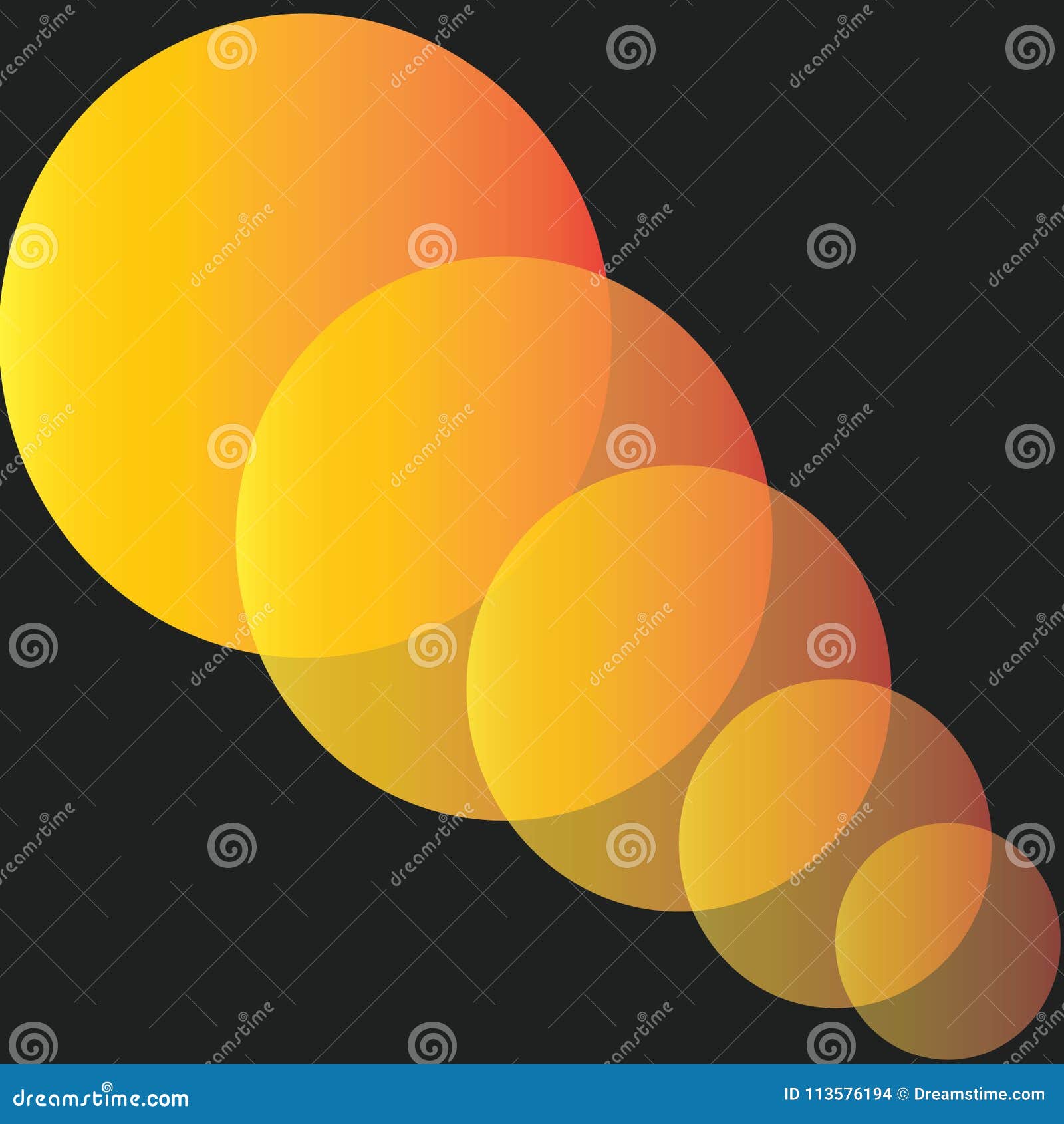 Orange Circle Pattern Cut Against a Black Background. Stock ...