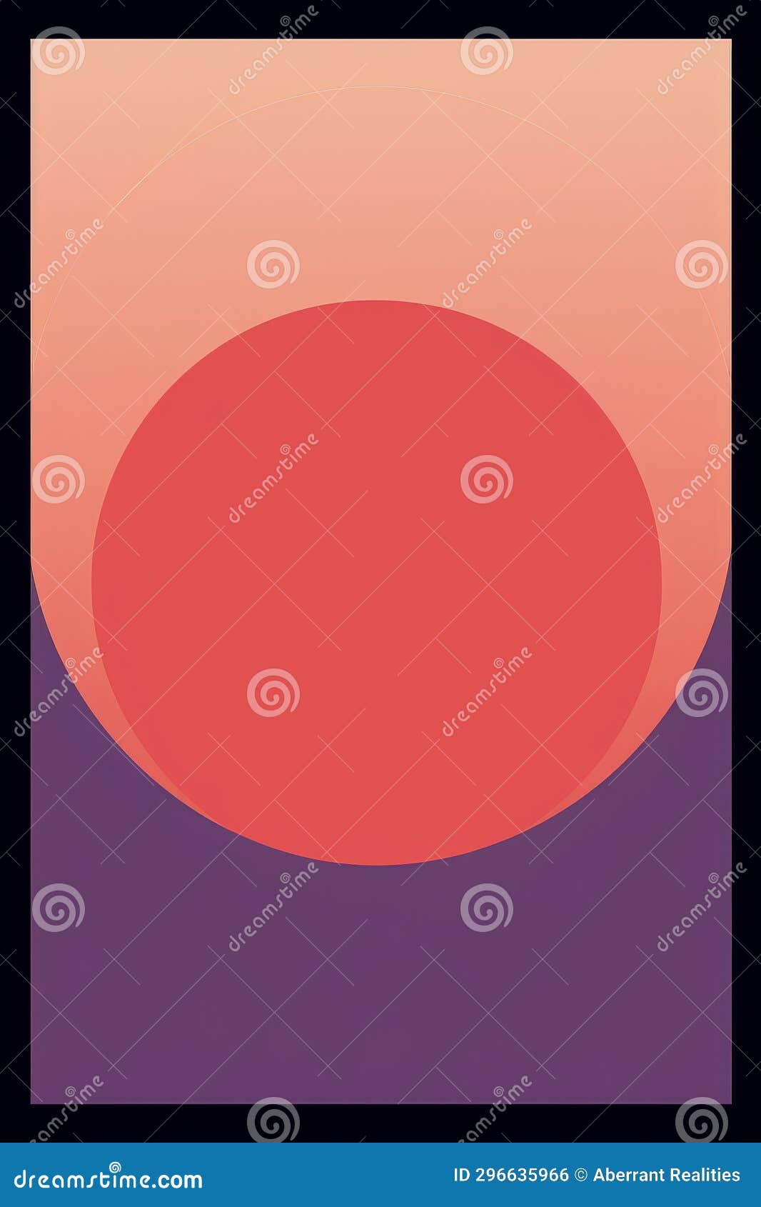 An Orange Circle with a Red Dot in the Middle Stock Illustration ...