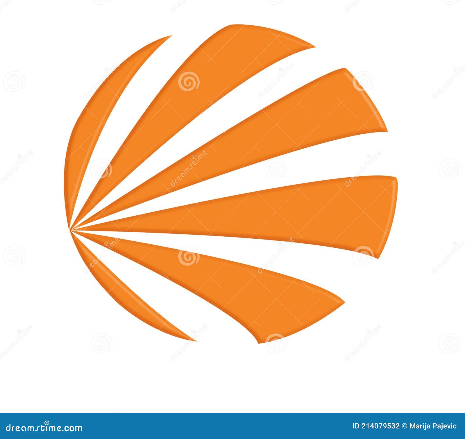 Orange Circle Symbol Logo Illustration Stock Vector - Illustration of ...