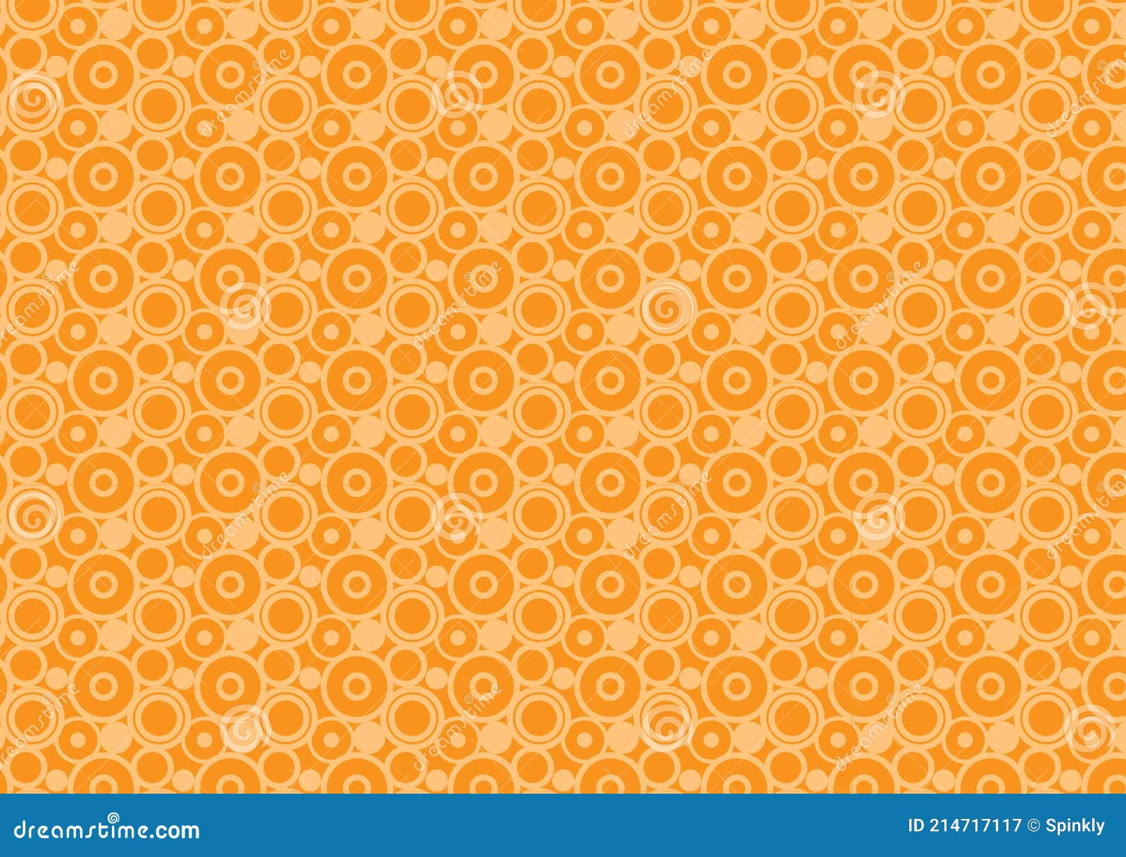 Orange Circles Pattern Design for Wallpaper Stock Illustration ...