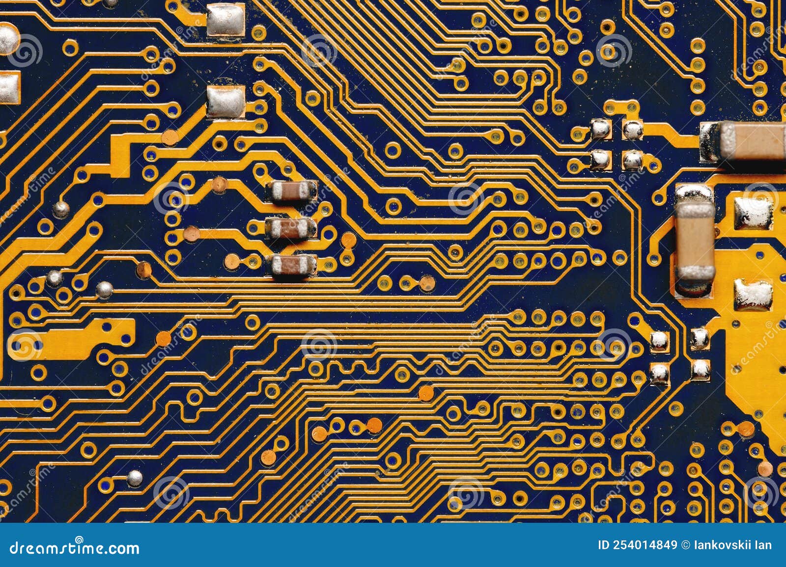 Orange Circuit Board, Electronic Computer Hardware Technology ...
