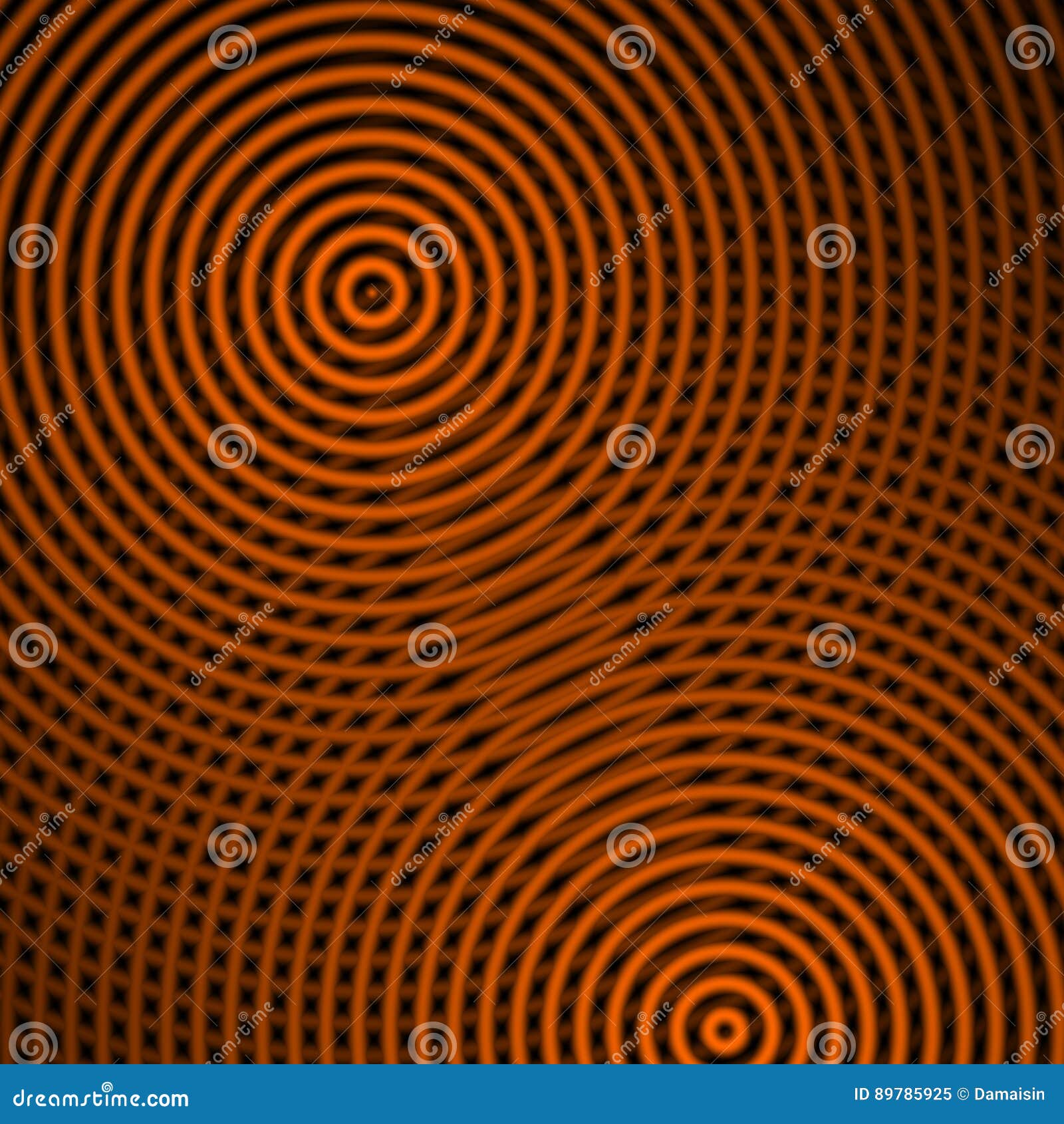 Orange Circular Shapes, Abstract Background Stock Illustration ...