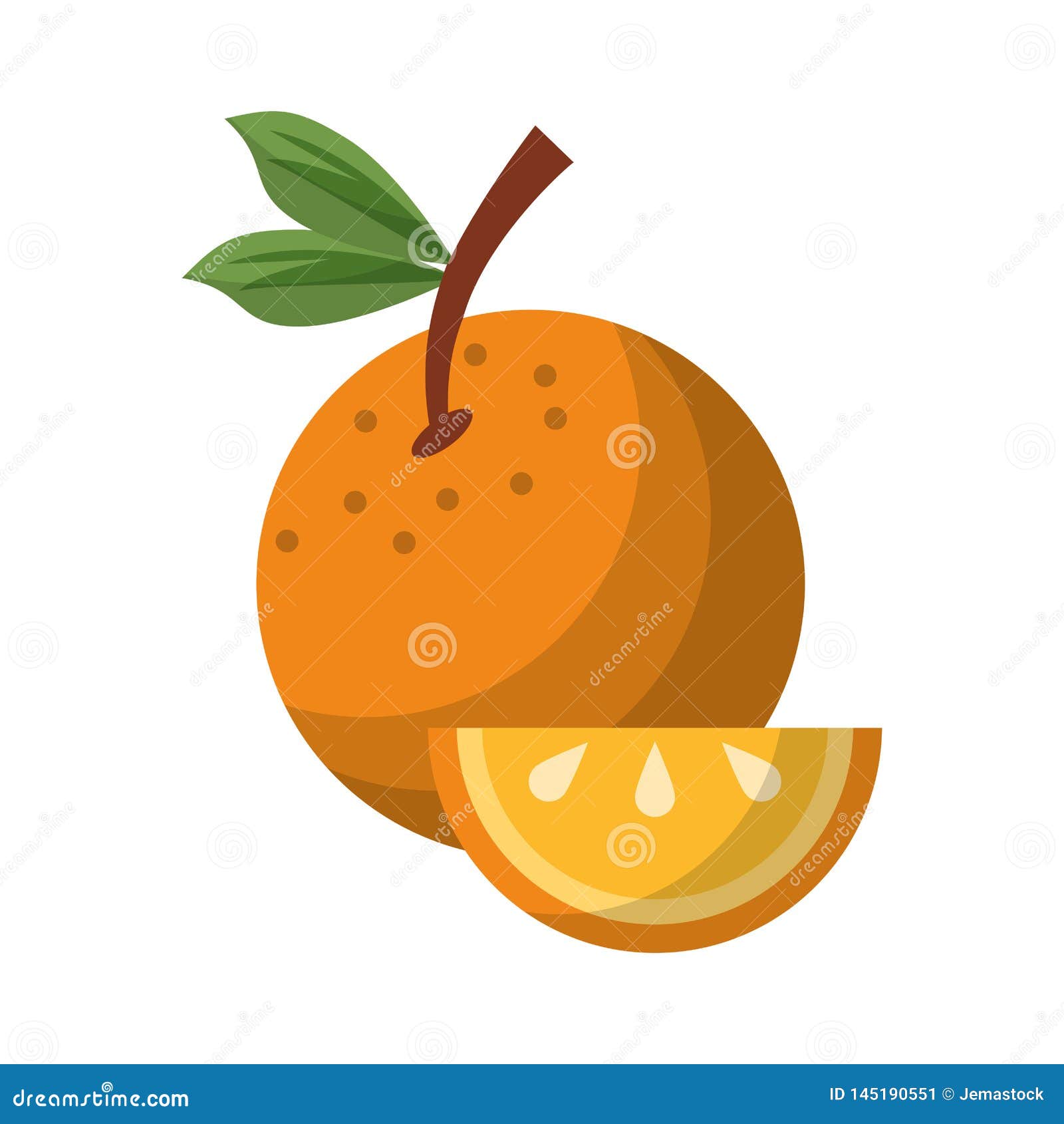 Orange Citric Fruit Cartoon Stock Vector - Illustration of orange ...