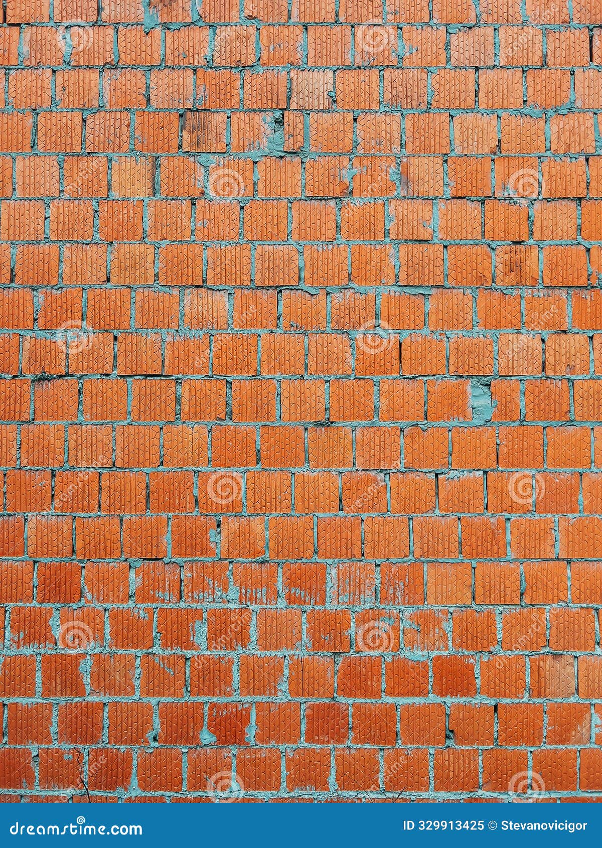 Orange Clay Building Blocks Pattern As Design Element Stock Image ...