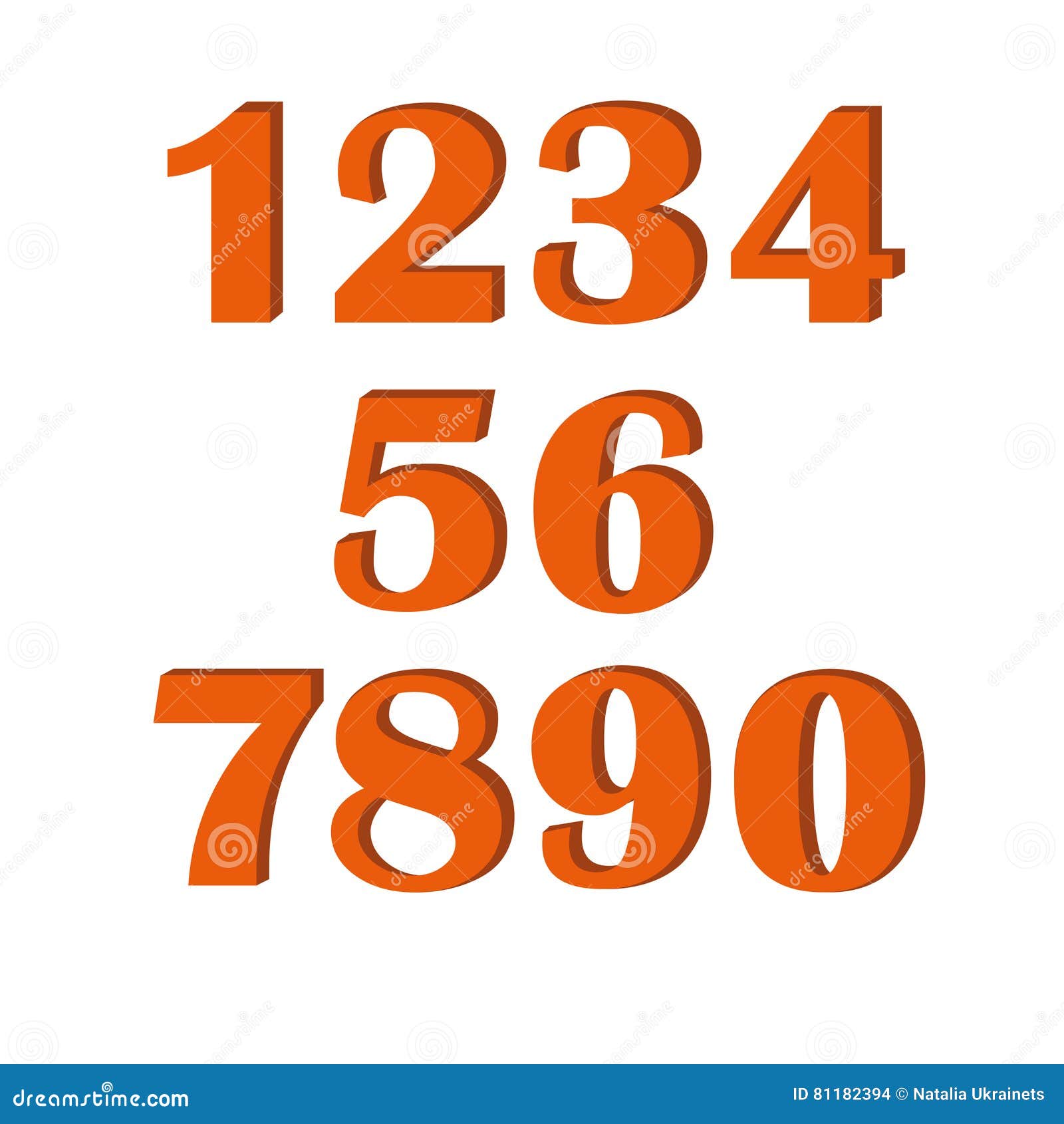 Orange clean modern set stock vector. Illustration of color - 81182394