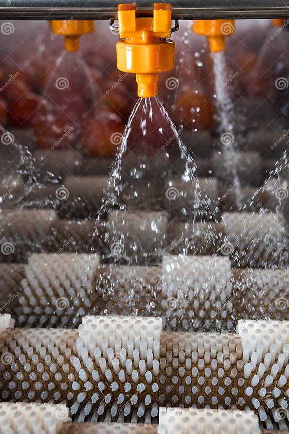 Orange cleaning process stock image. Image of steel, line - 52602741