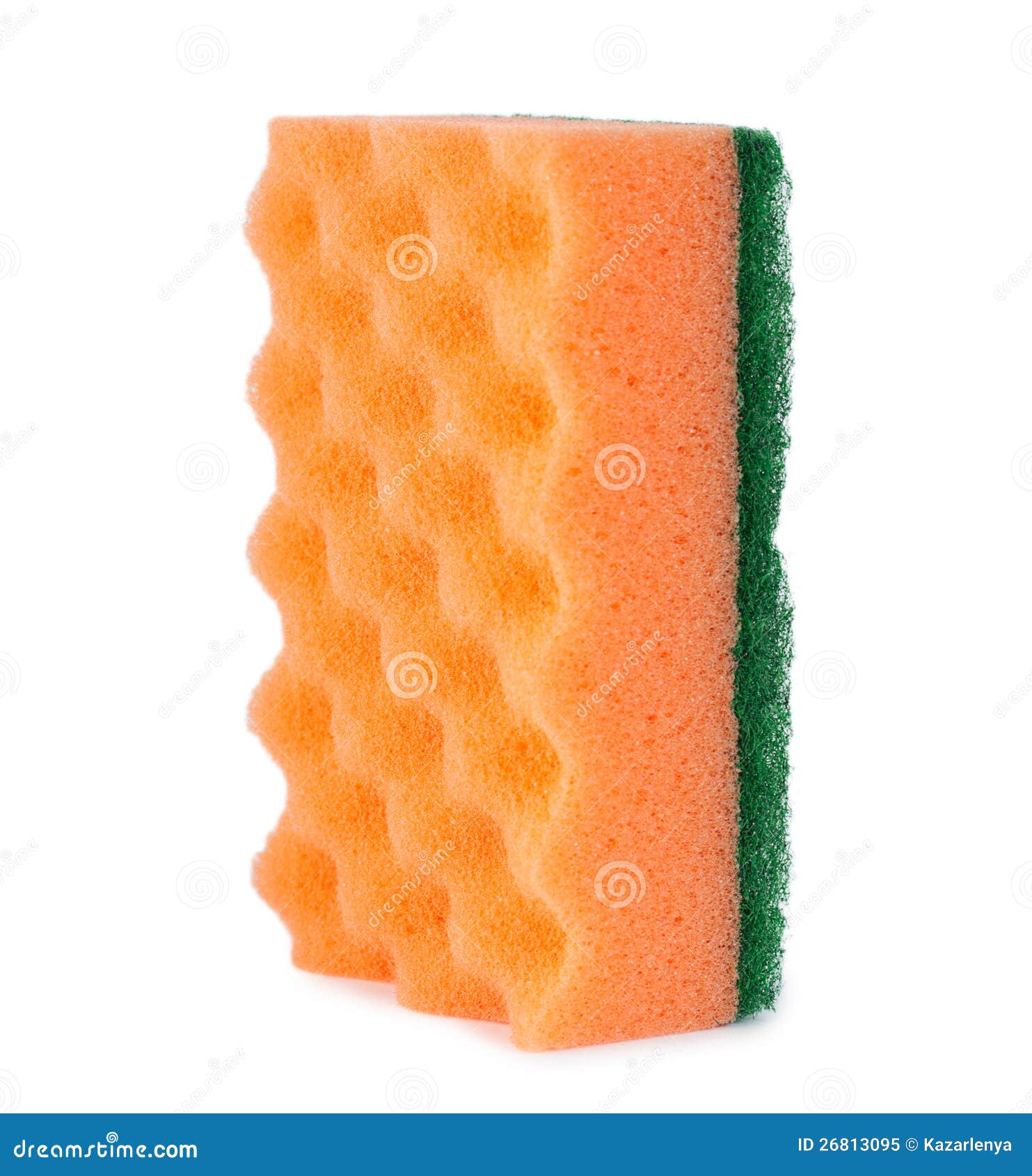 Orange cleaning sponge stock image. Image of closeup - 26813095