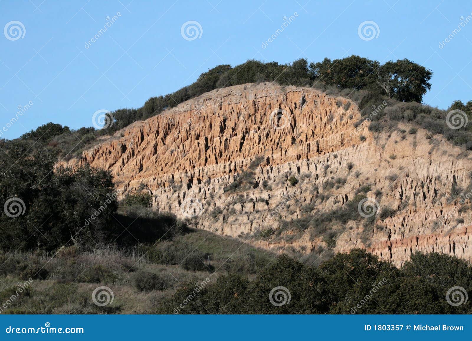 Orange Cliff stock image. Image of california, monument - 1803357
