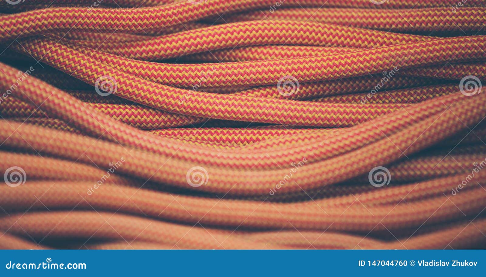 Orange climbing rope stock photo. Image of moving, climber - 147044760