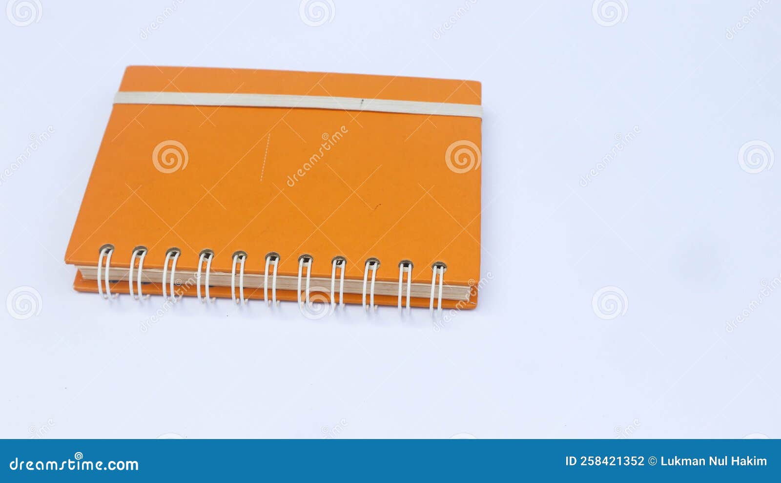 Orange Closed Notebook Mockup Isolated on White Stock Photo - Image of ...