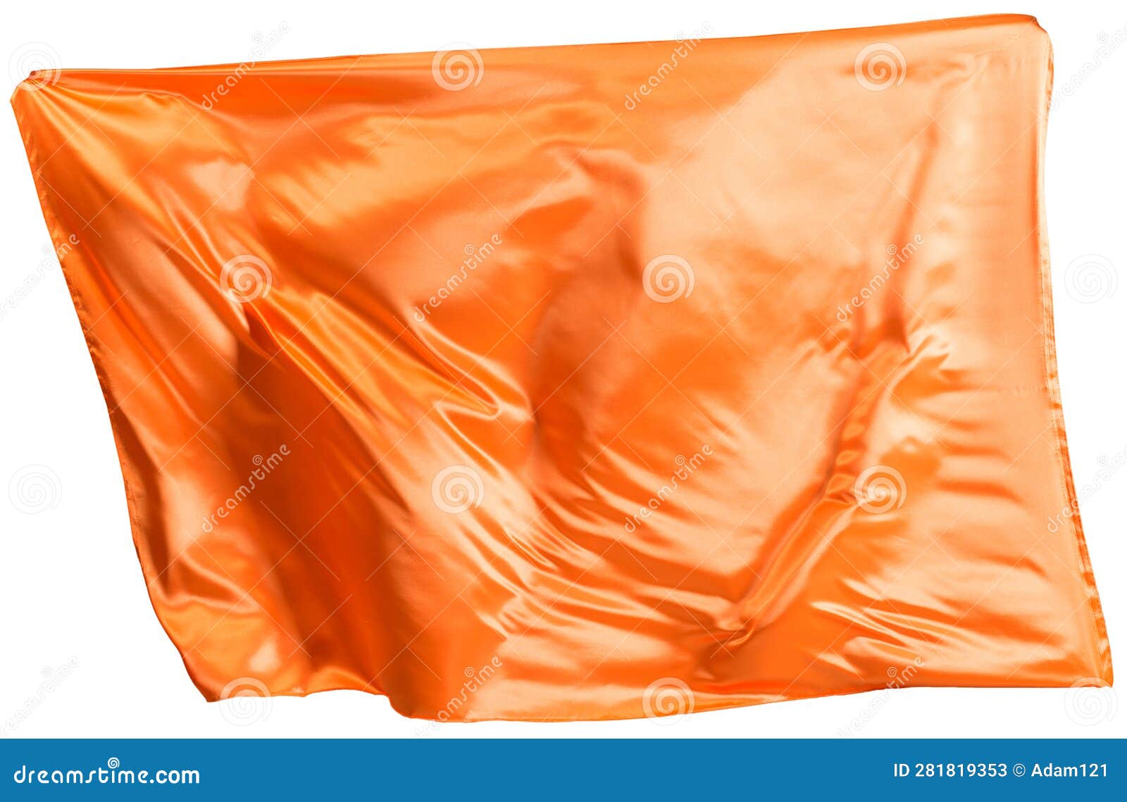 Orange cloth flutters stock image. Image of cheerful - 281819353