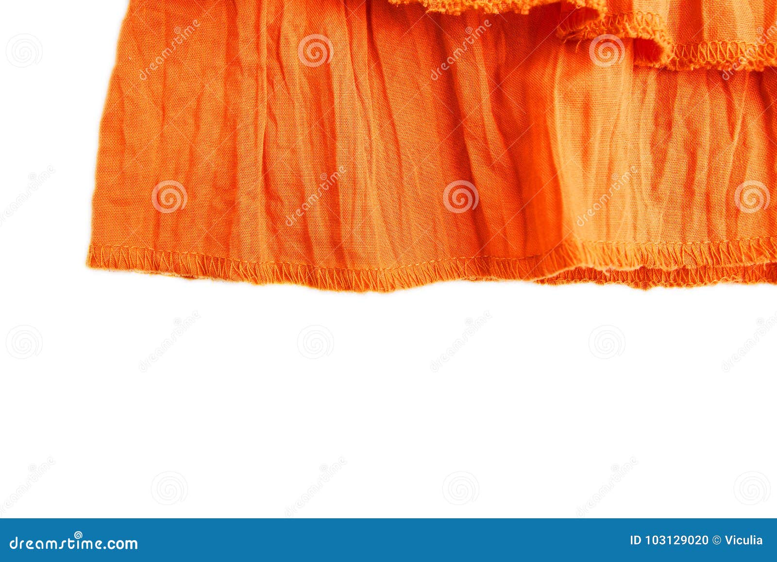 Orange Clothing Fabric Texture. Top View of Orange Cloth Textile ...