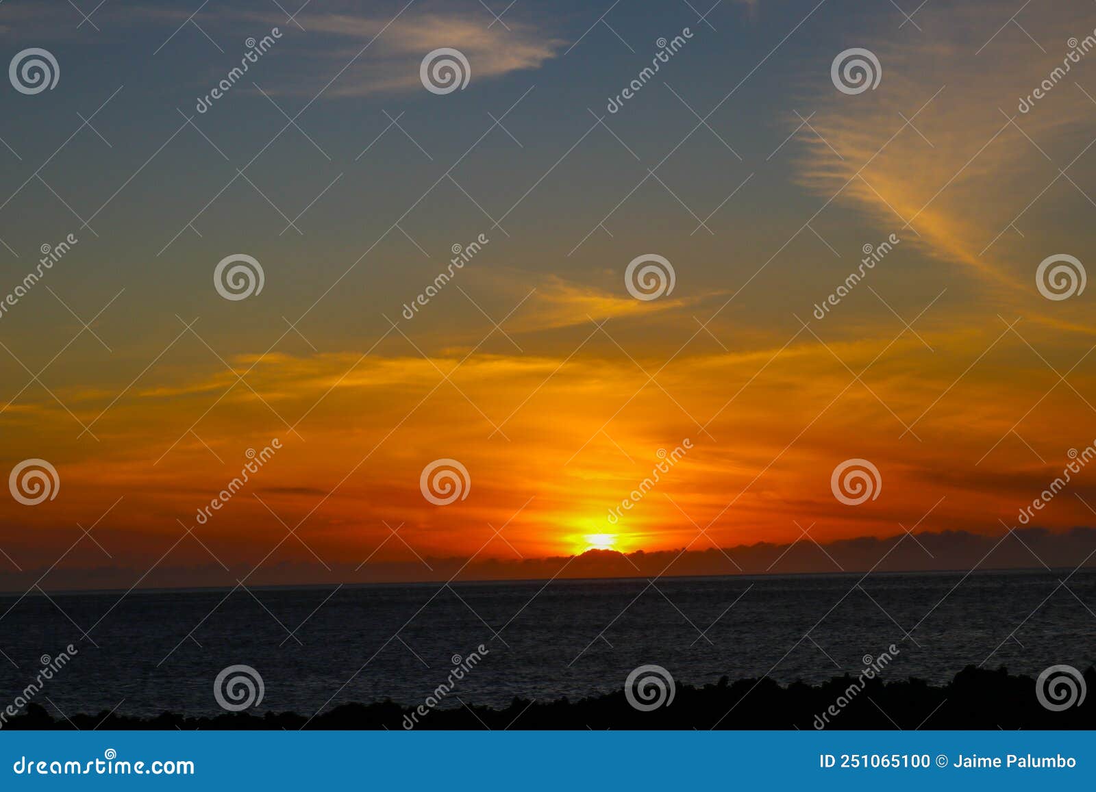 Ocean sunset in Kona stock photo. Image of kona, sunset - 251065100