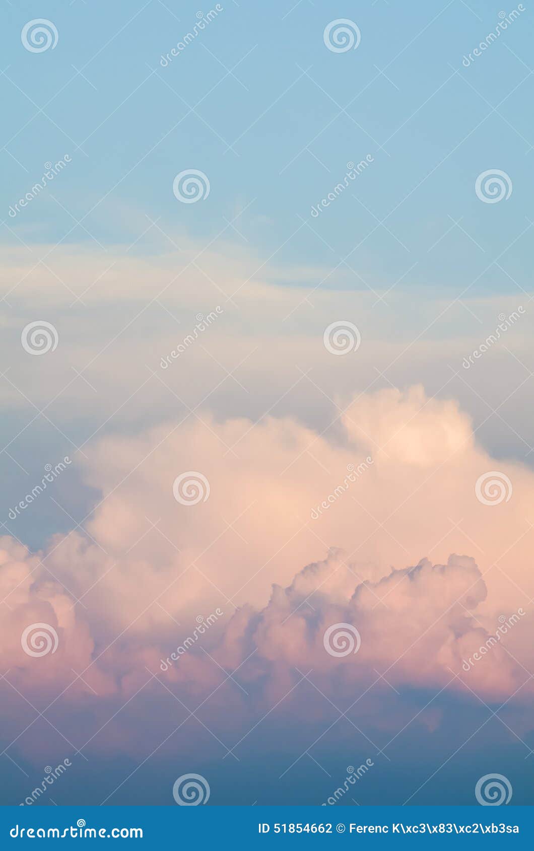 Orange Cloudscape Vertical stock photo. Image of climate - 51854662