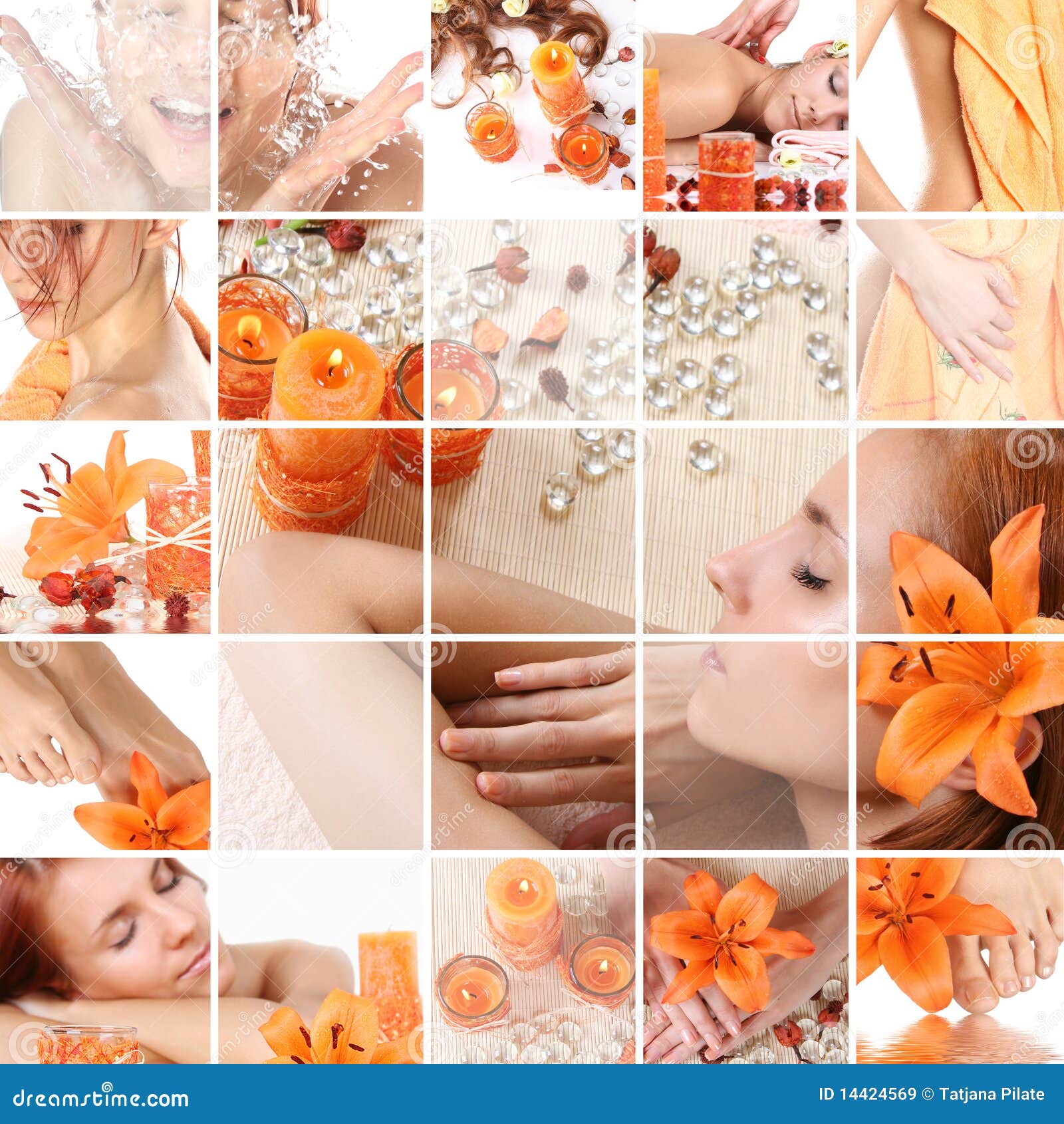 Orange collage stock image. Image of cleaning, leisure - 14424569