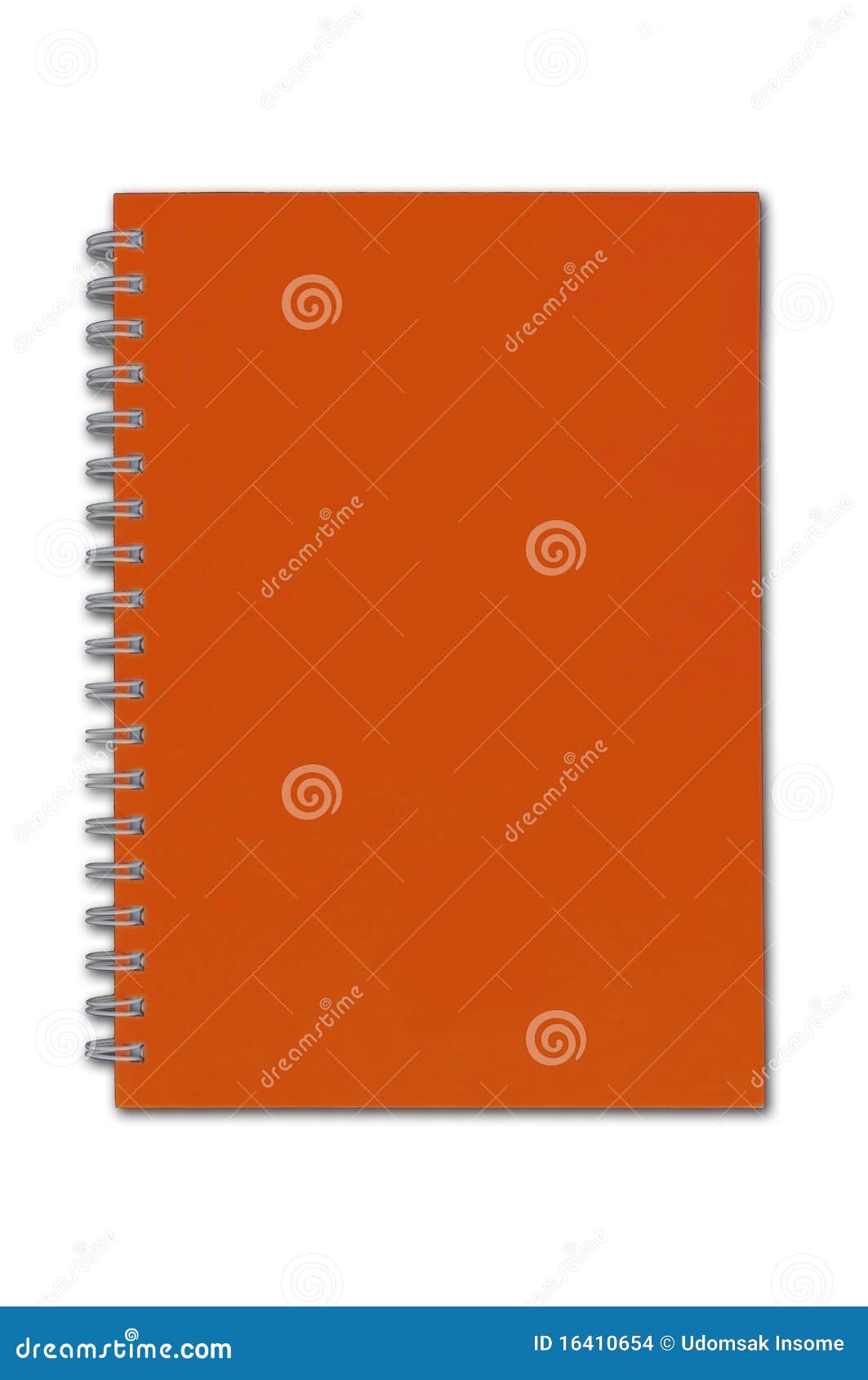 Orange Color Blank Notebook Stock Photo - Image of office, meeting ...