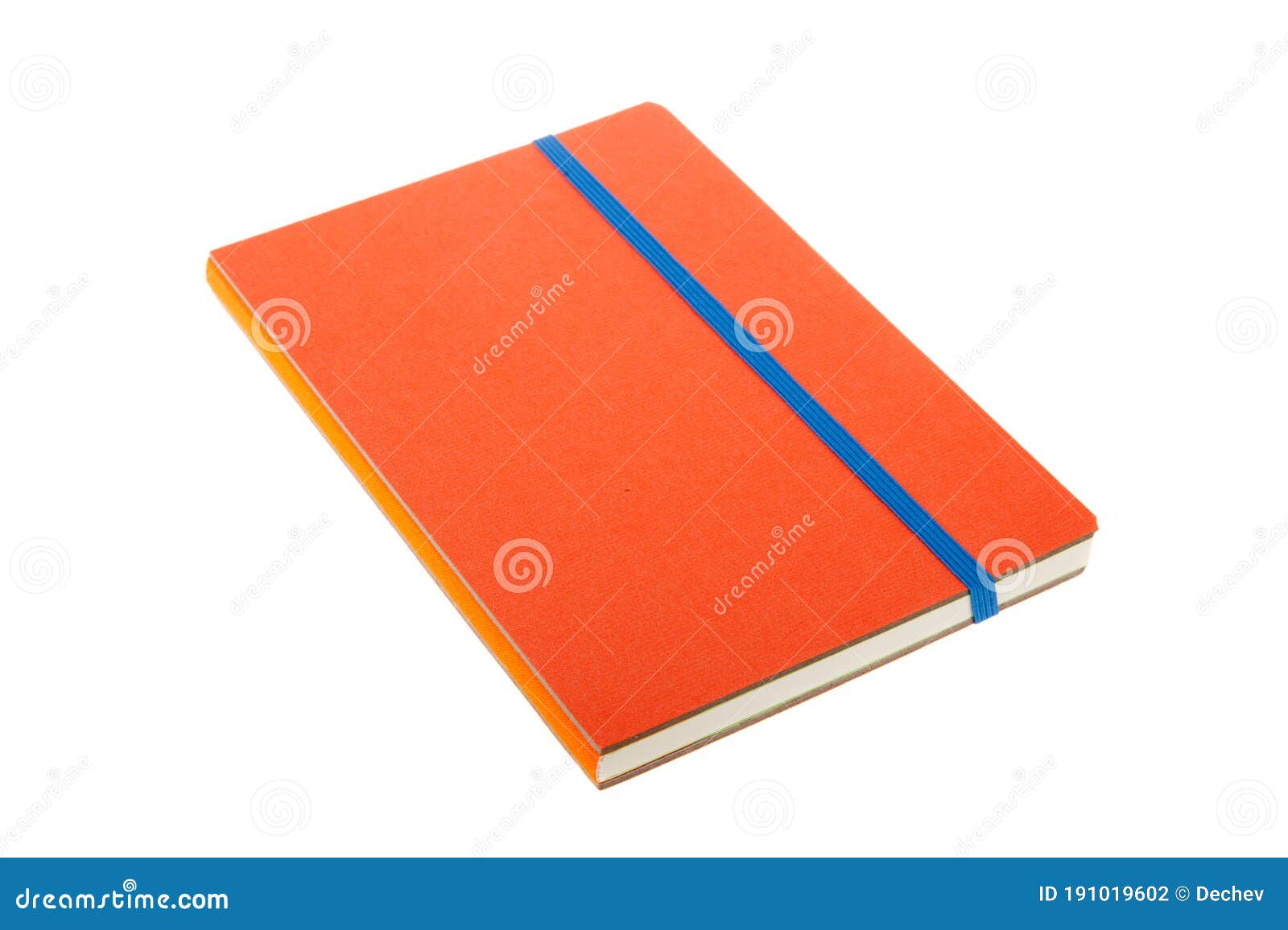 Orange Color Cover Note Book Isolated. Sketch Book Stock Photo - Image ...