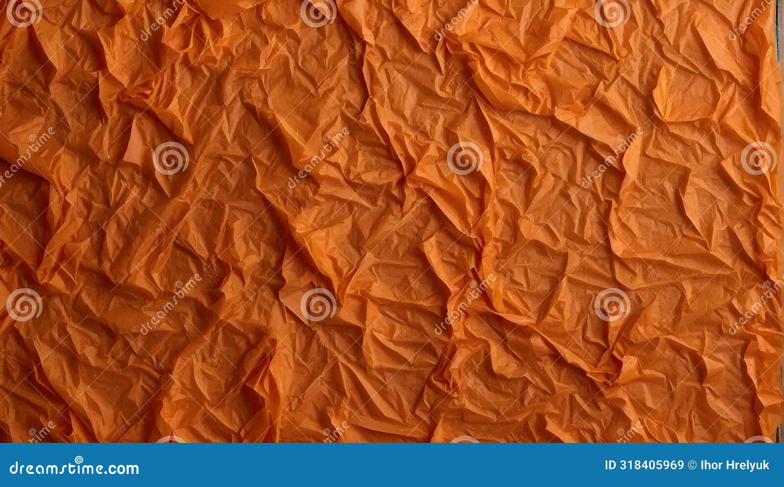 Orange Color Creased Paper Tissue Background Texture Stock Illustration ...