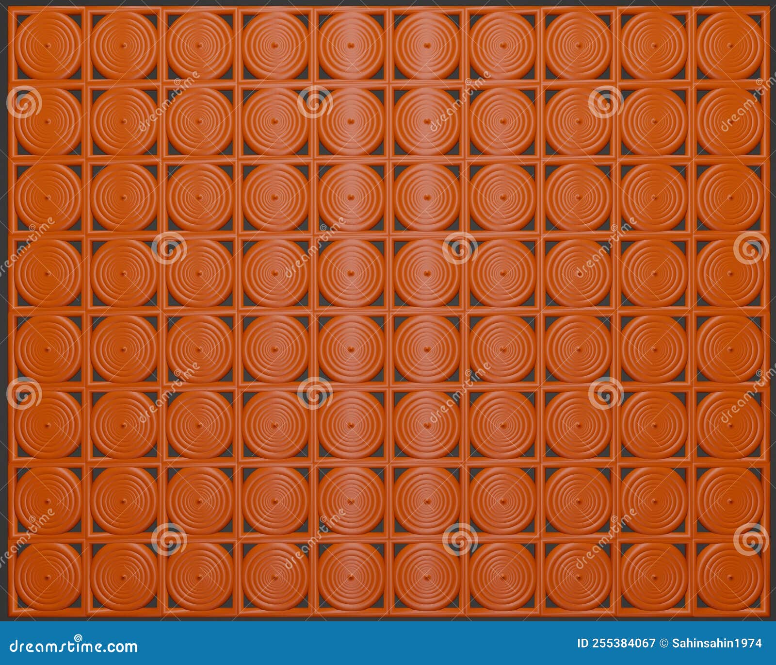 Abstract Orange Color Geometric Pattern Texture, Backdrop with Round ...