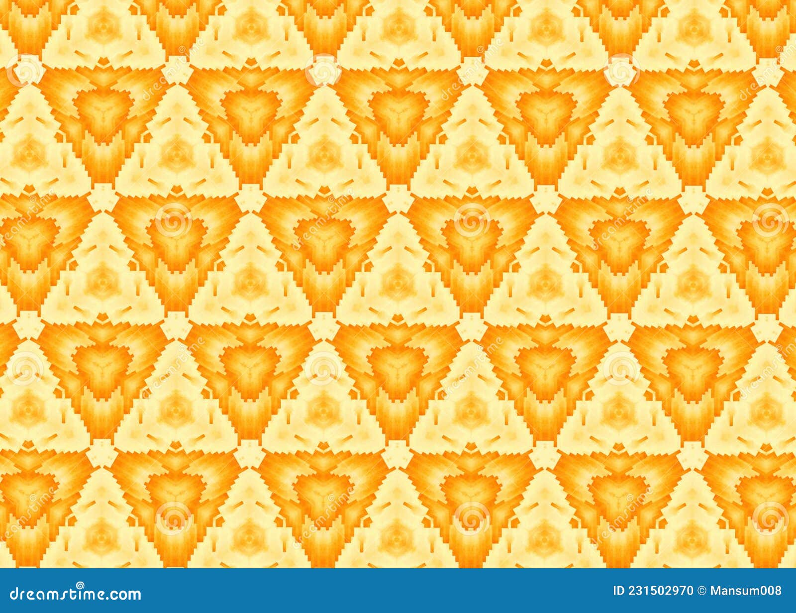 Orange Color Shape of Abstract Background Stock Illustration ...