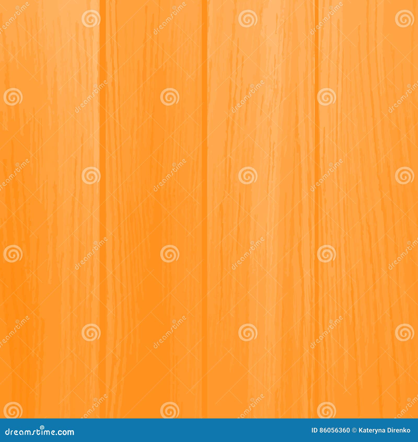 Orange Color Wood Texture Background in Square Format. Realistic Plank ...