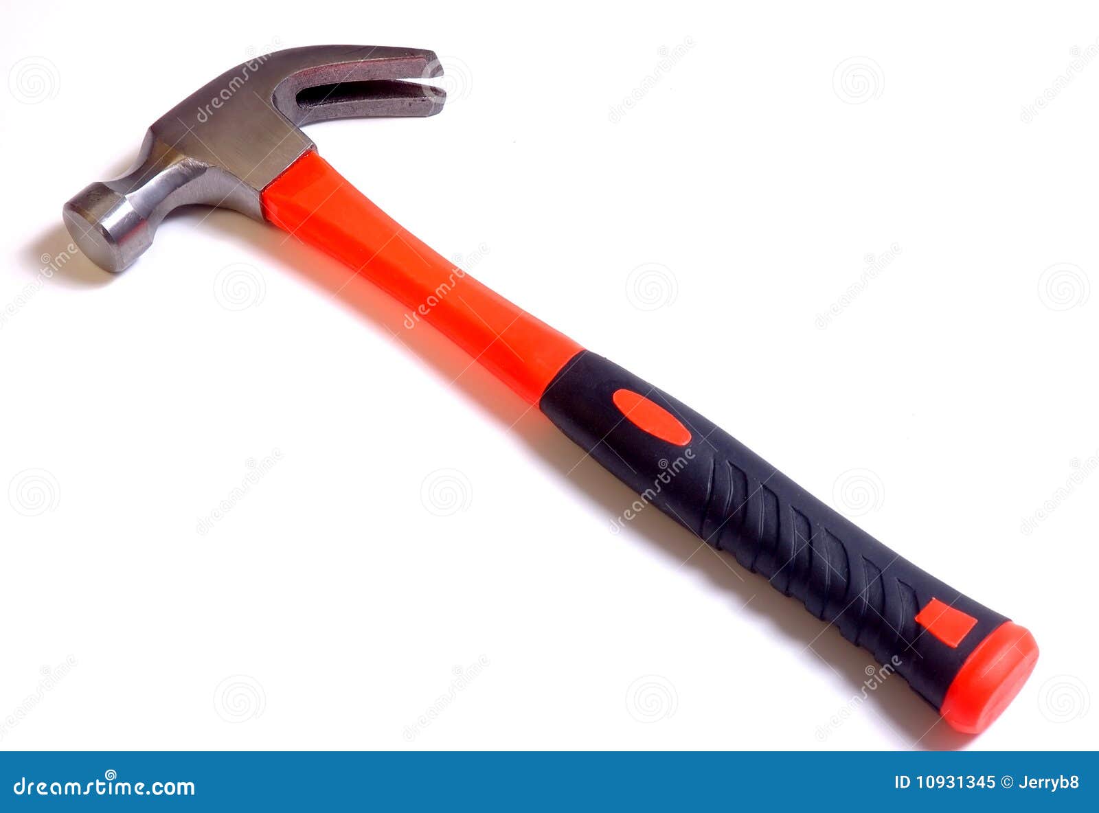 Orange colored hammer stock image. Image of background - 10931345