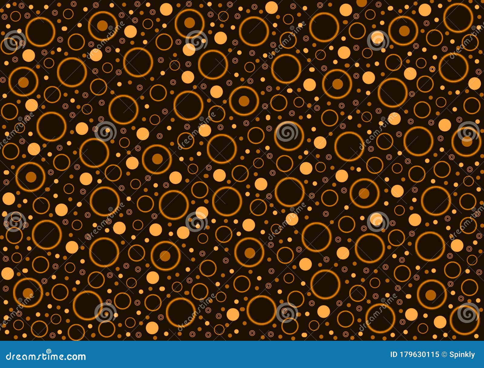 Orange Coloured Circles Pattern Design Wallpaper Background Stock ...
