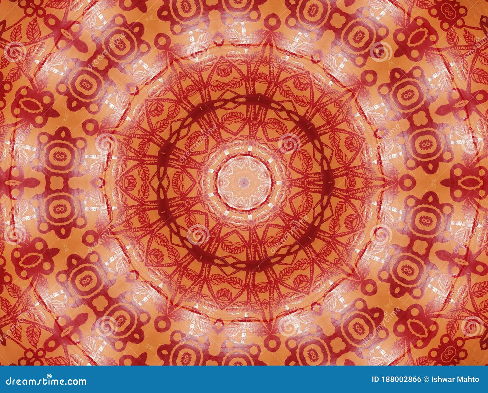 Orange Coloured (pattern) Design. Stock Illustration - Illustration of ...