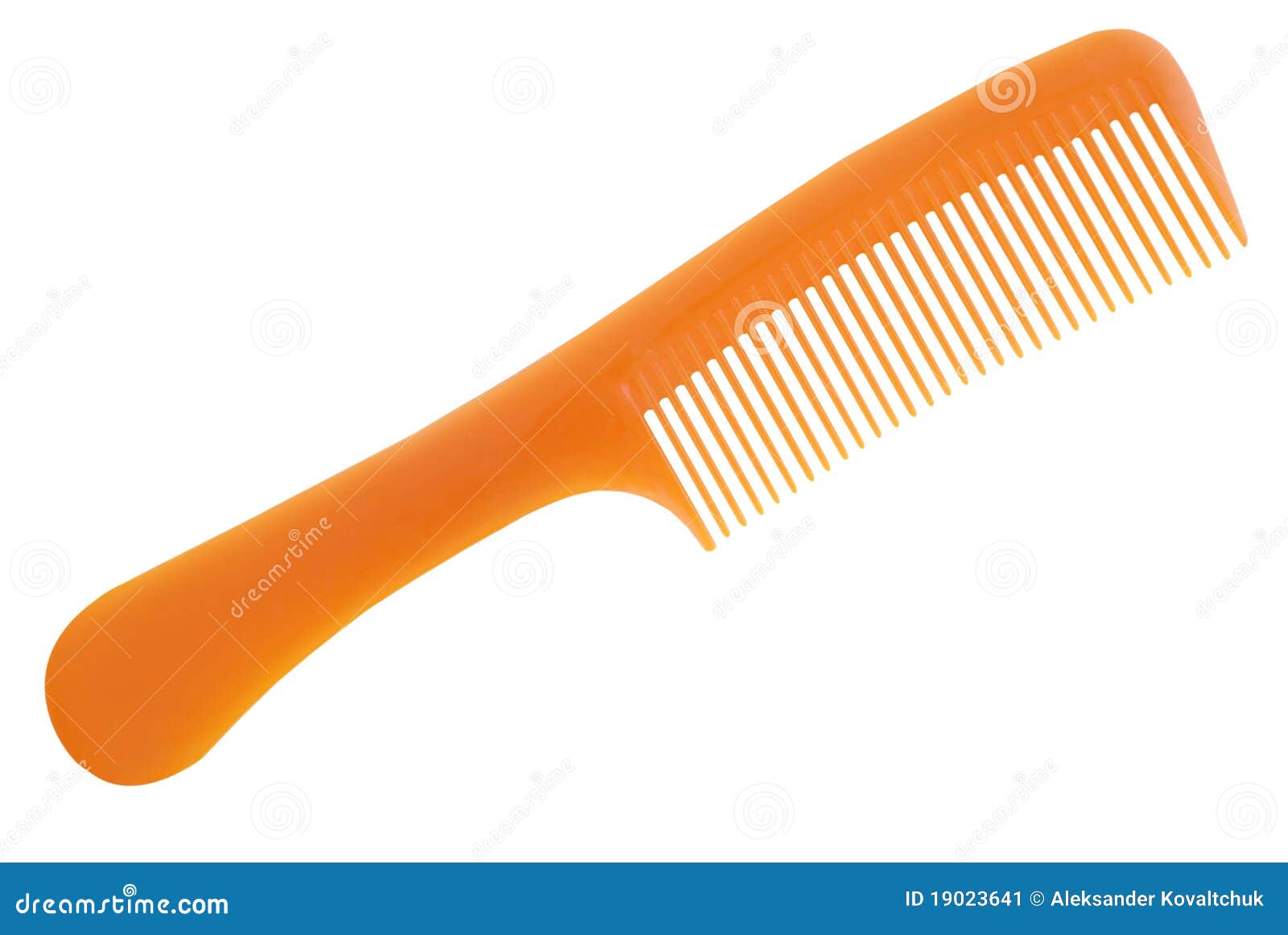 Orange comb stock image. Image of grooming, utensil, plastic - 19023641