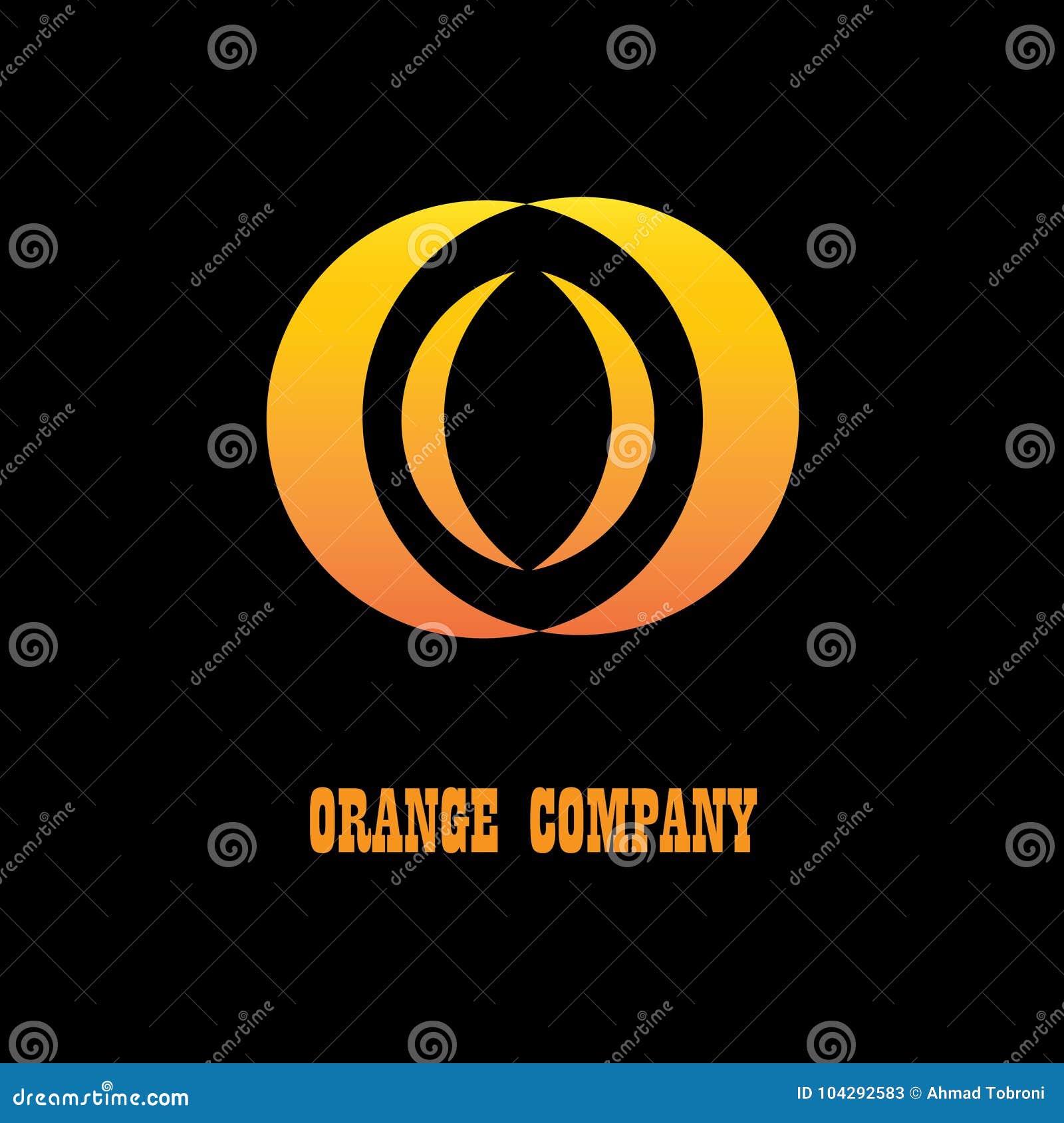 Orange Company Logo Vector Template Design Stock Vector - Illustration ...