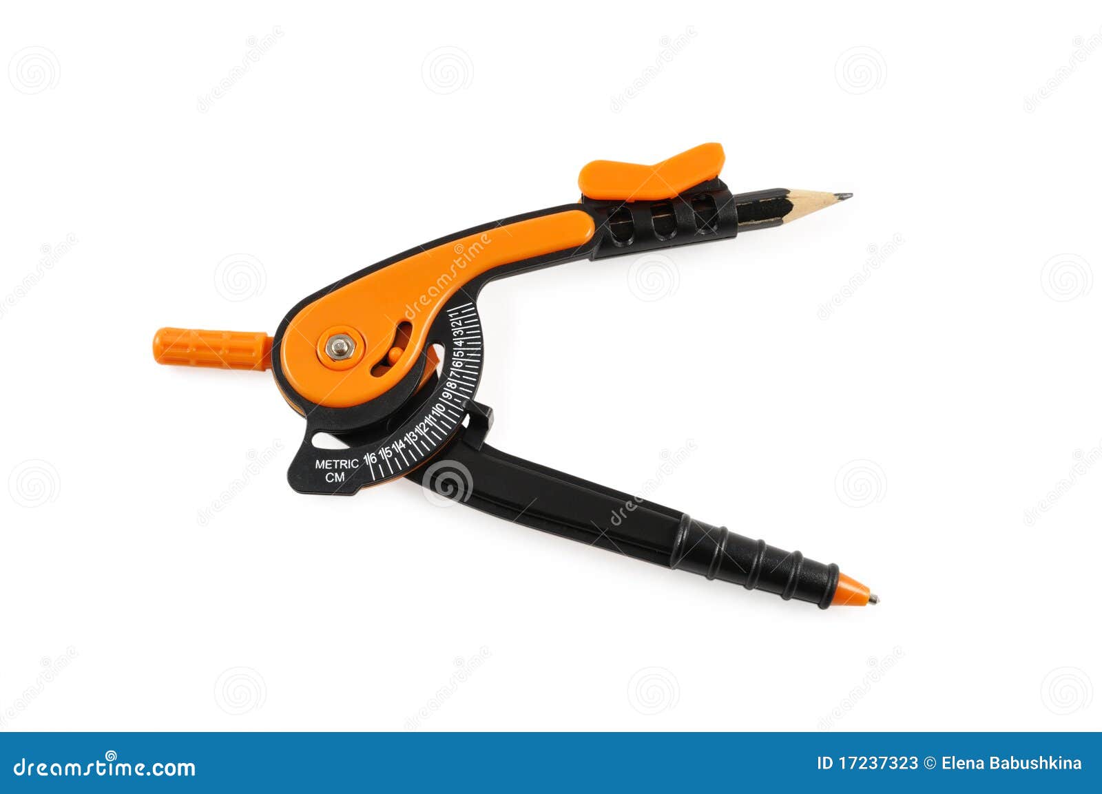Orange compass stock image. Image of mathematical, object - 17237323