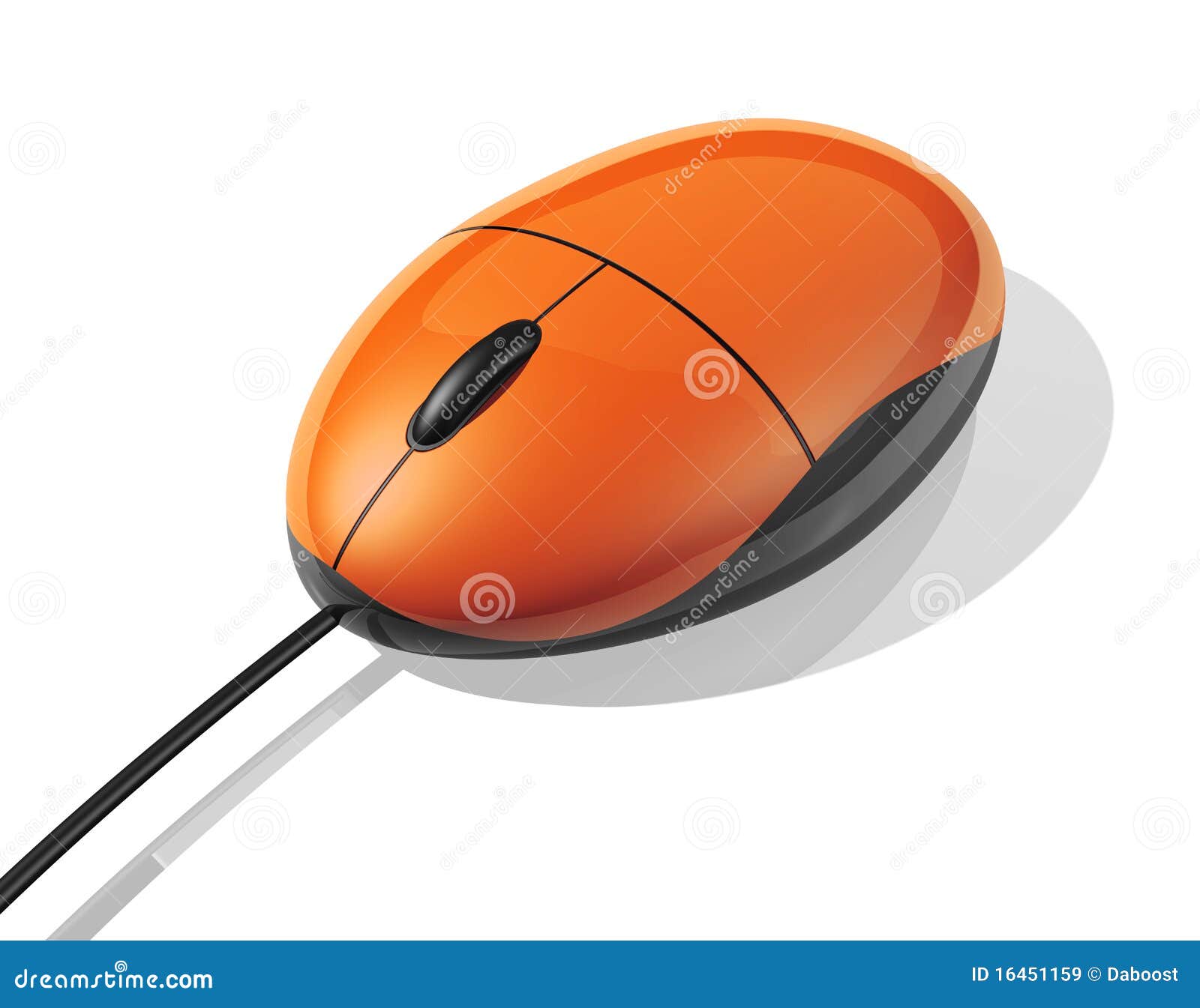Orange Computer Mouse Royalty Free Stock Images - Image: 16451159