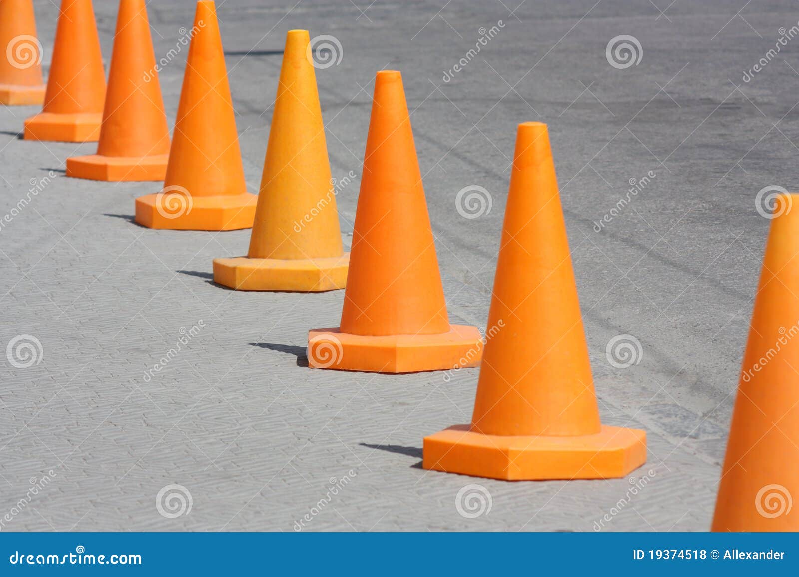 Orange cone stock photo. Image of object, safety, lane - 19374518