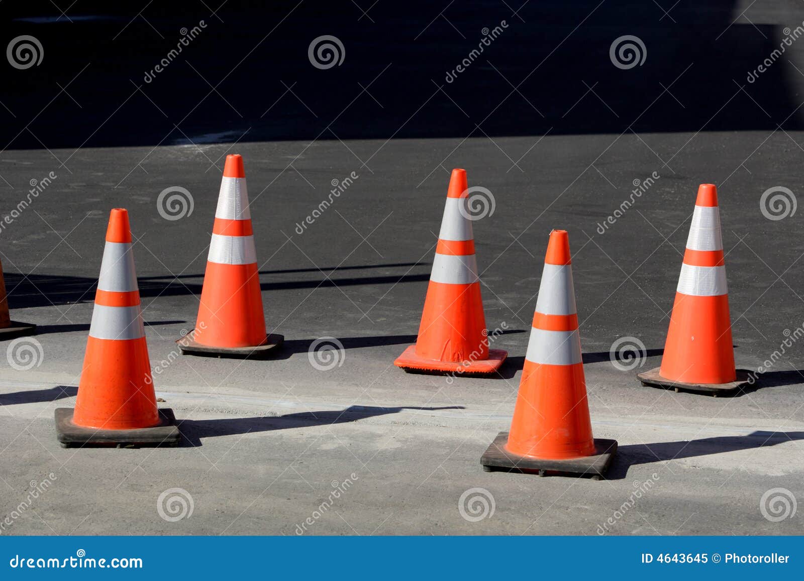 Orange Cones stock image. Image of cautioning, careful - 4643645