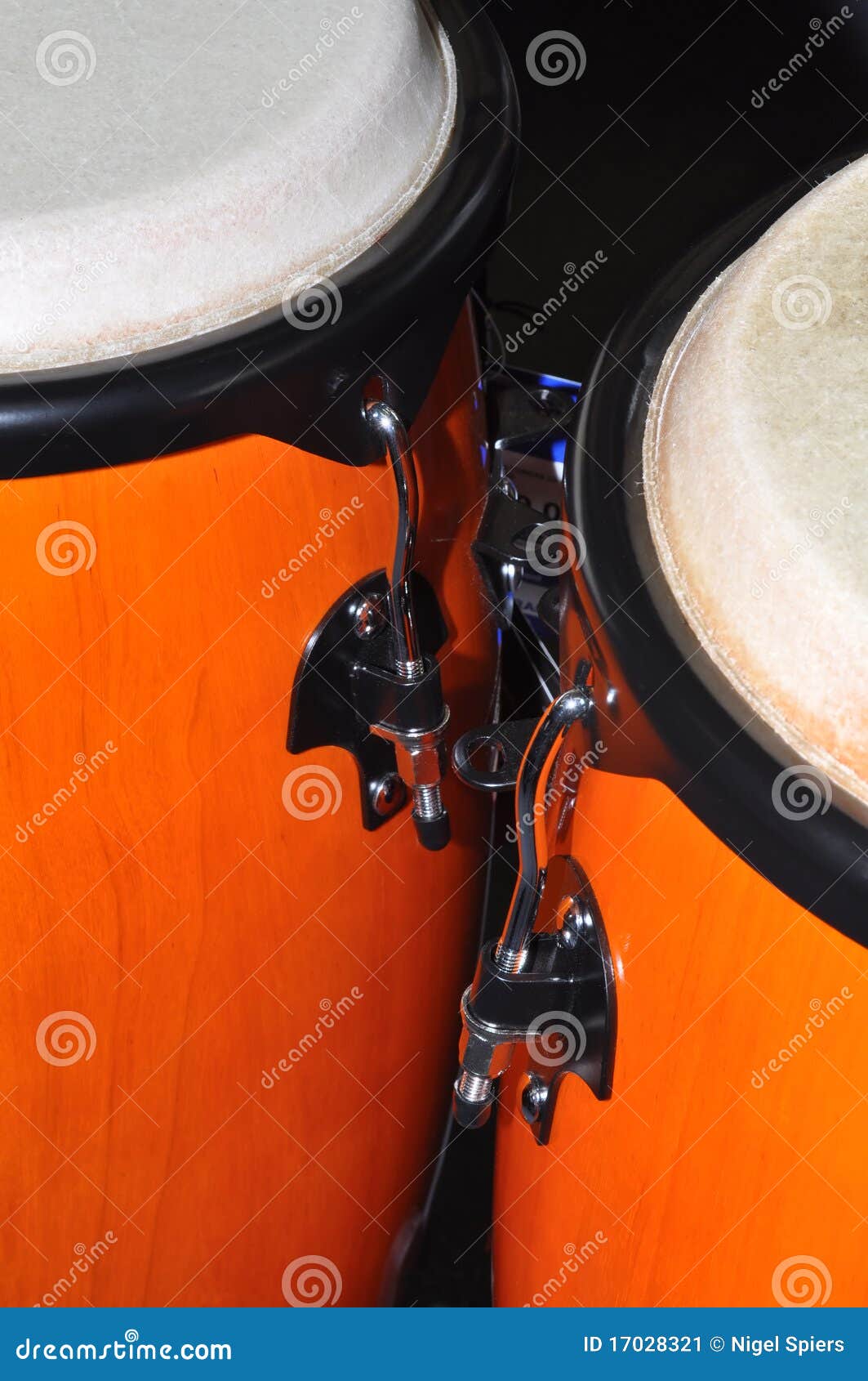 Orange Congas Isolated on Black Background Stock Image - Image of rock ...