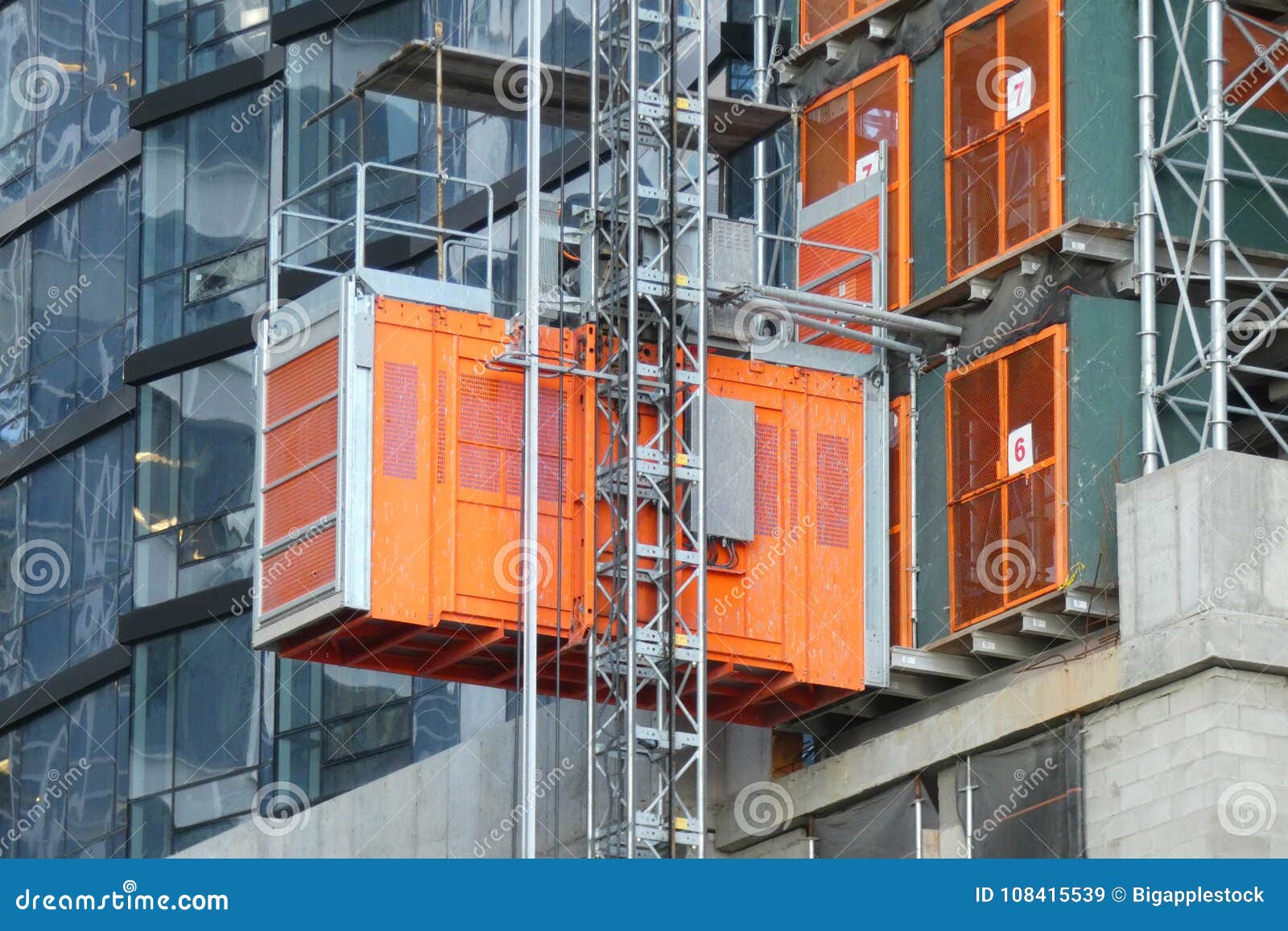 Construction Elevator stock image. Image of building - 108415539