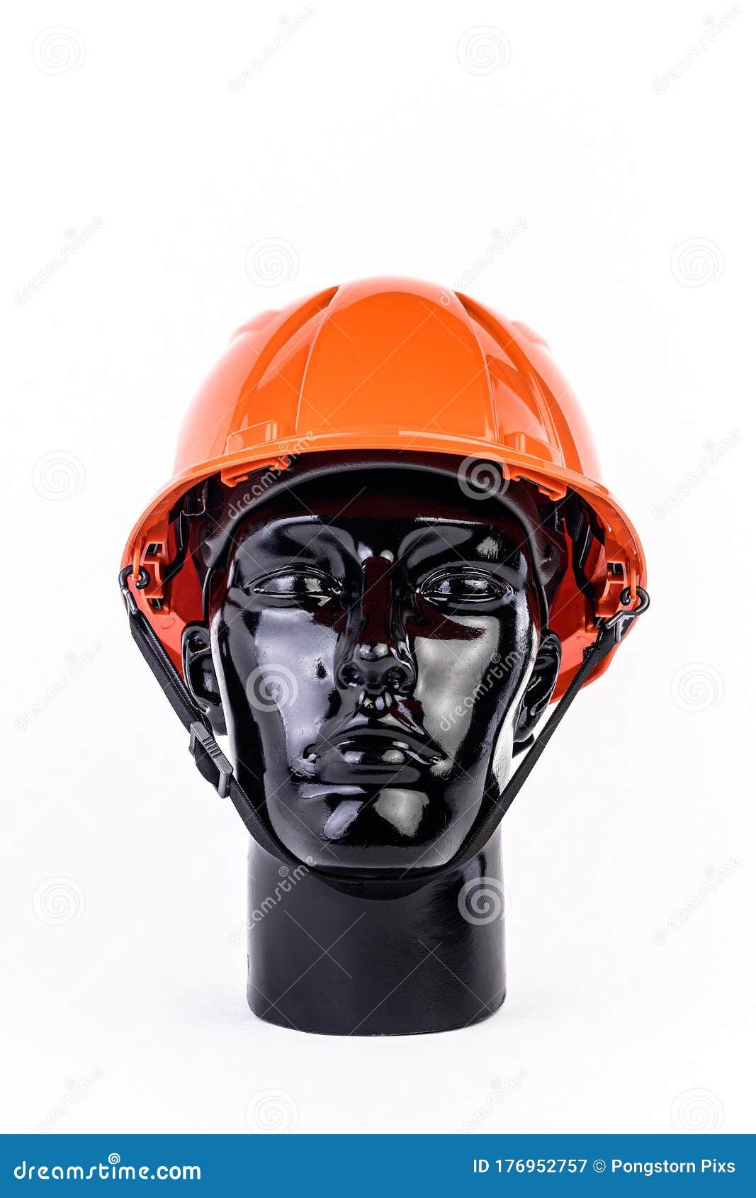 The ORANGE Construction Helmet To Protect and Safe Life in the ...