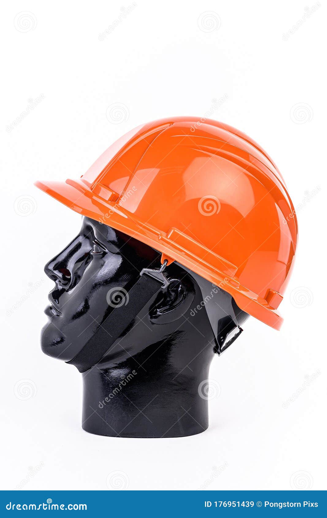 The ORANGE Construction Helmet To Protect and Safe Life in the ...