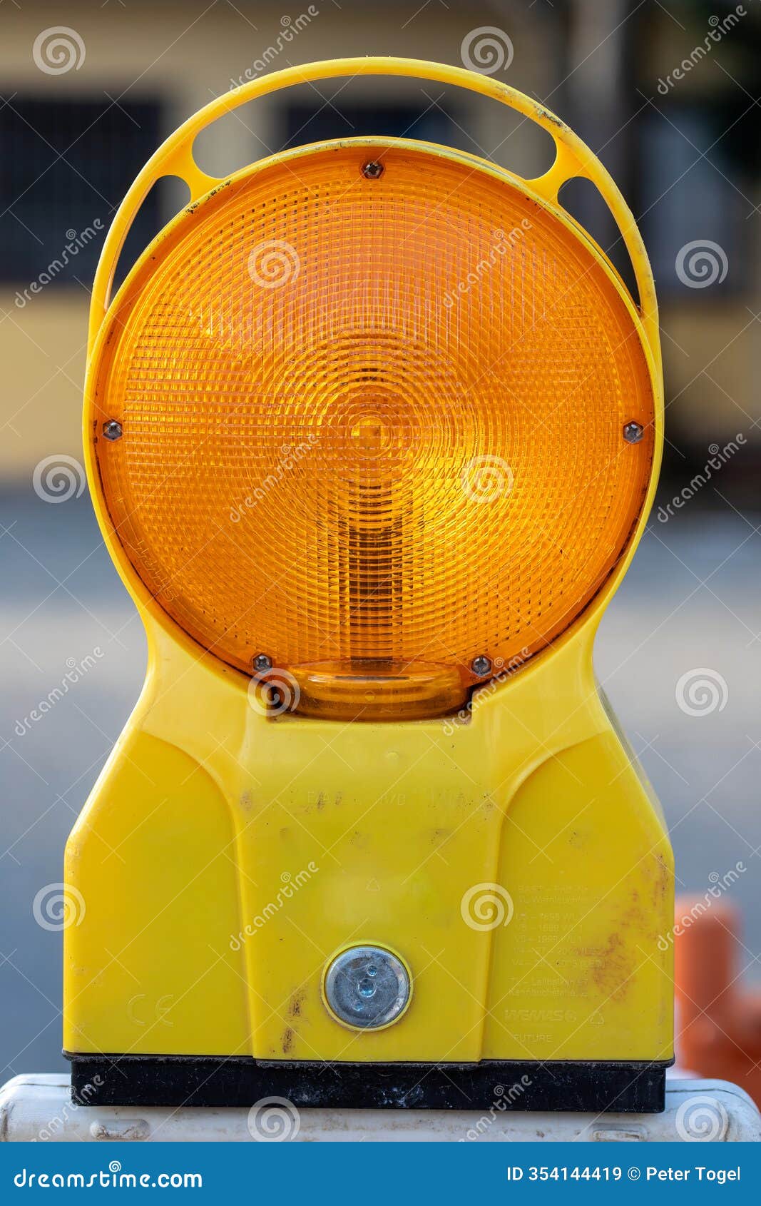 Orange Construction Warning Light for Driver Safety and Road Work ...