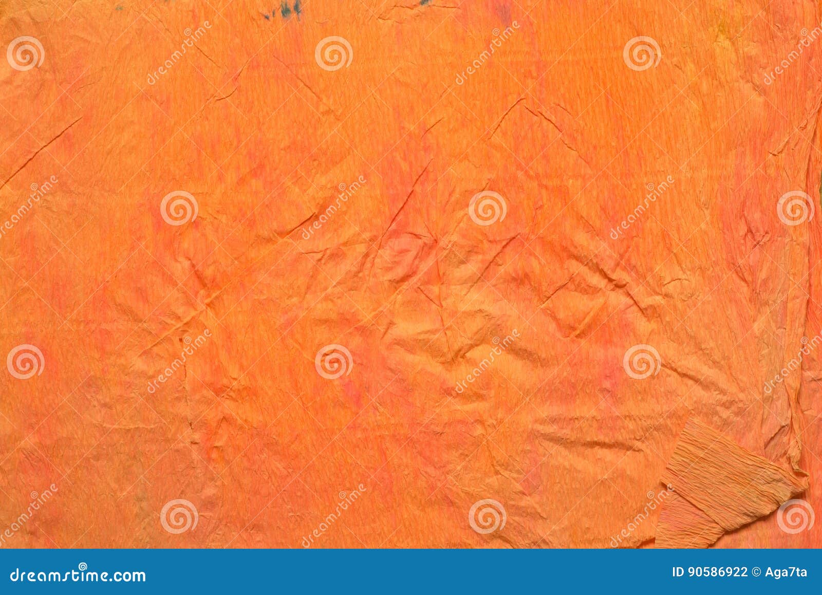 Orange Crepe Paper Background Stock Photo - Image of crumpled, color ...