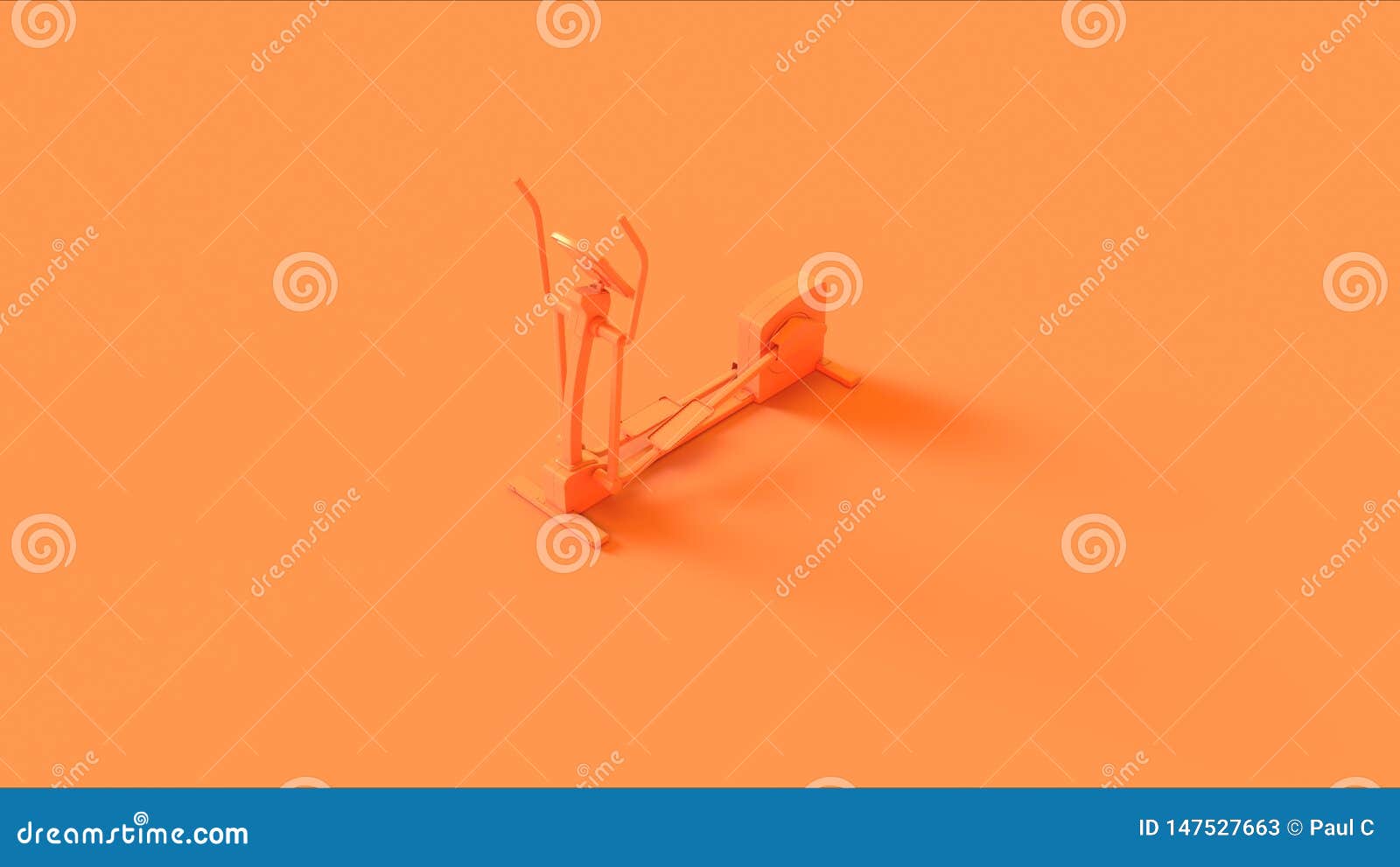 Orange Cross Trainer stock illustration. Illustration of creative ...