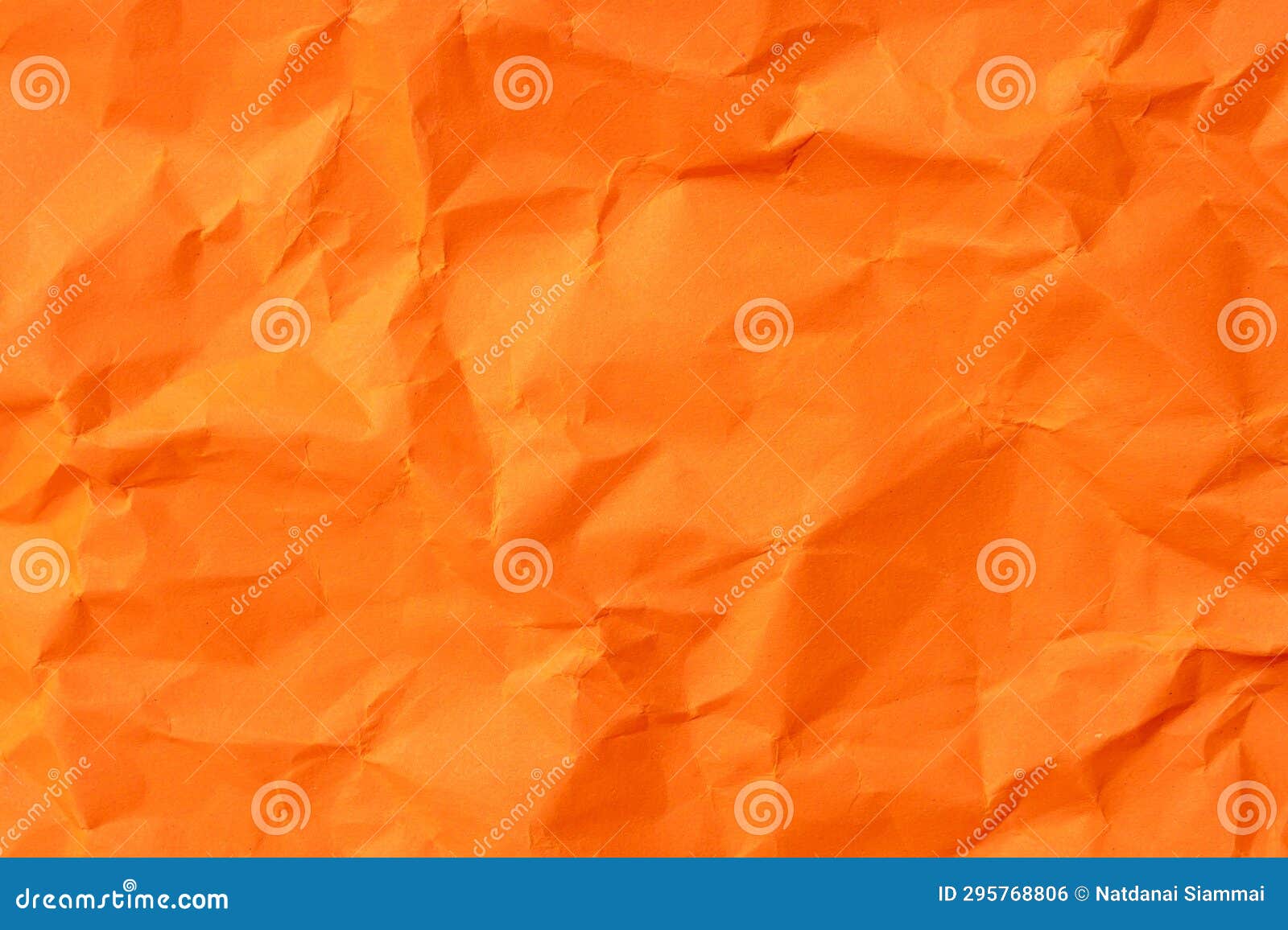 Orange Crumpled Paper Texture Used for Paper Background Texture in ...