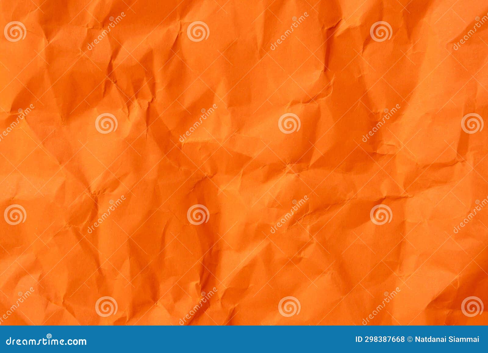Orange Crumpled Paper Texture Used for Paper Background Texture in ...