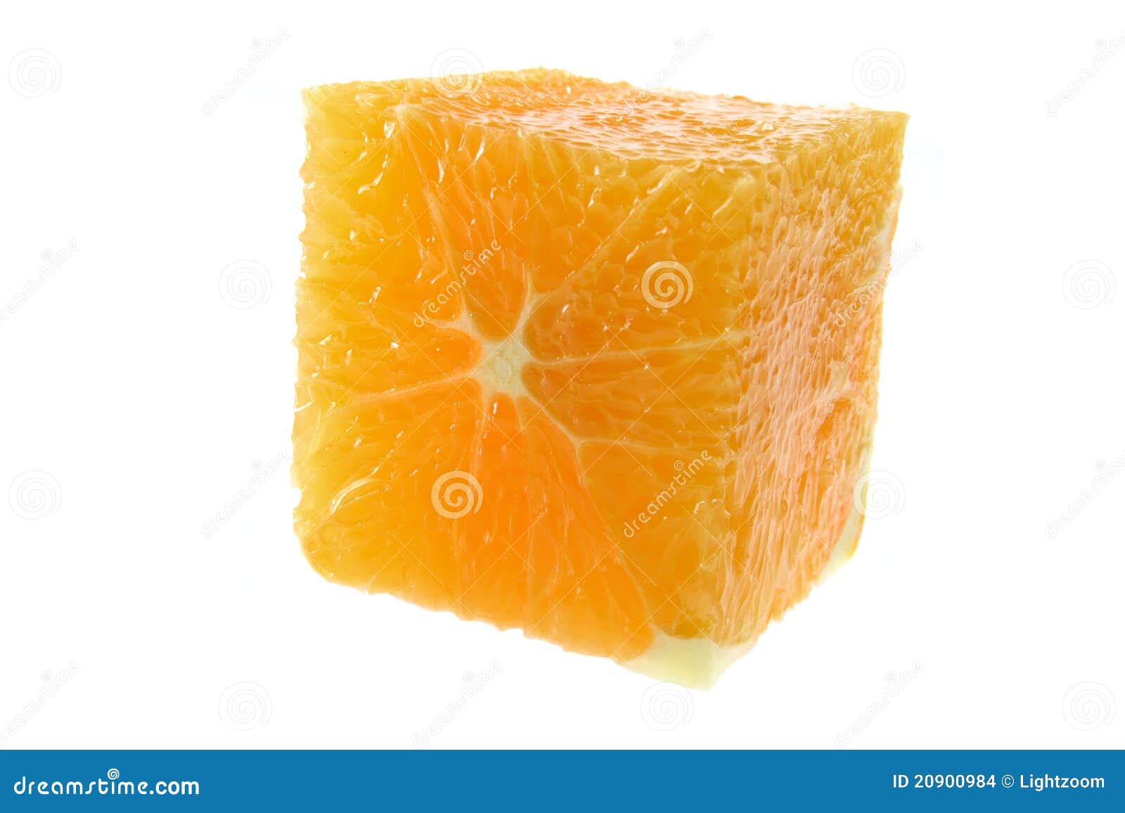 Orange Cube stock photo. Image of fiber, square, citrus - 20900984