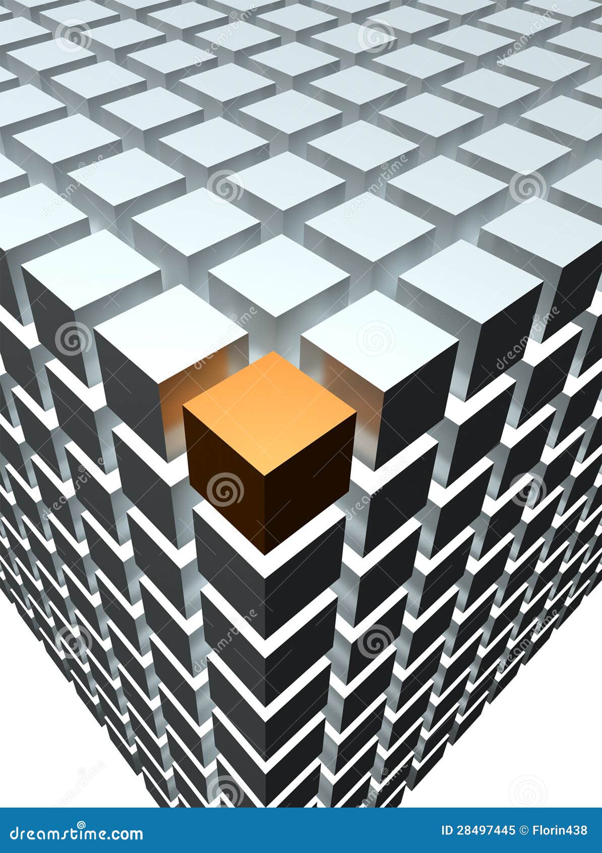 Orange Cube Stock Image | CartoonDealer.com #28497445