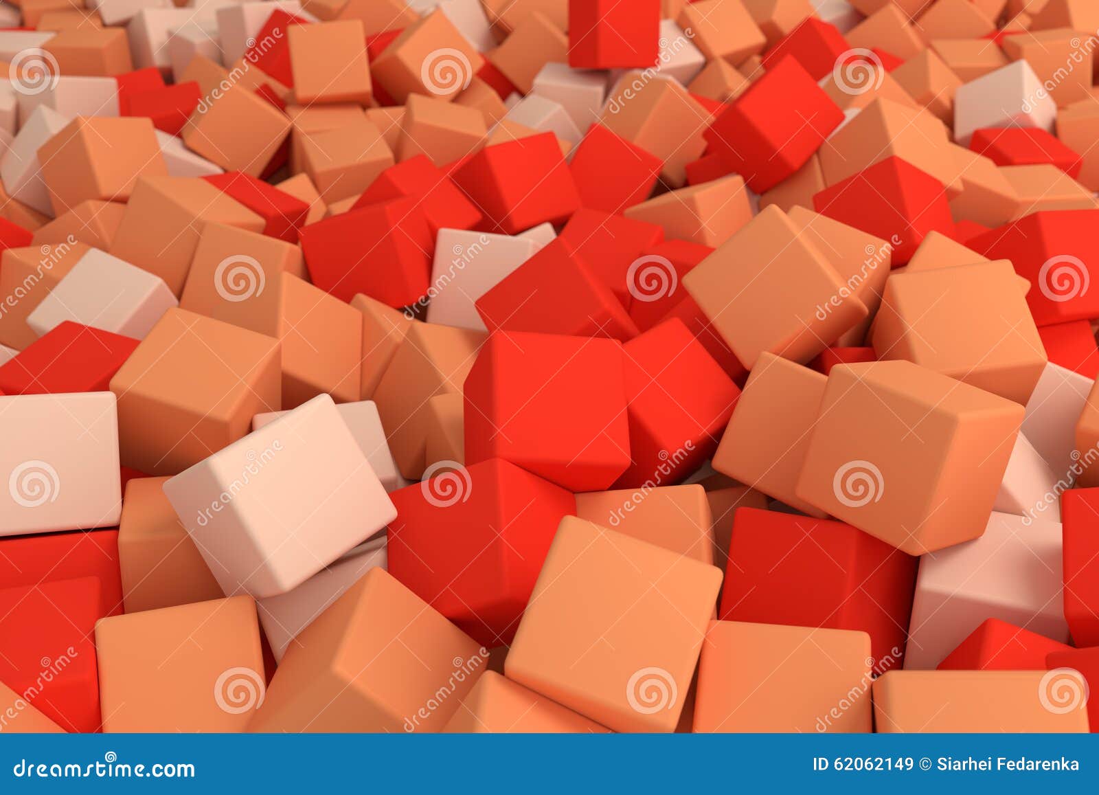 Orange cubes stock illustration. Illustration of perspective - 62062149
