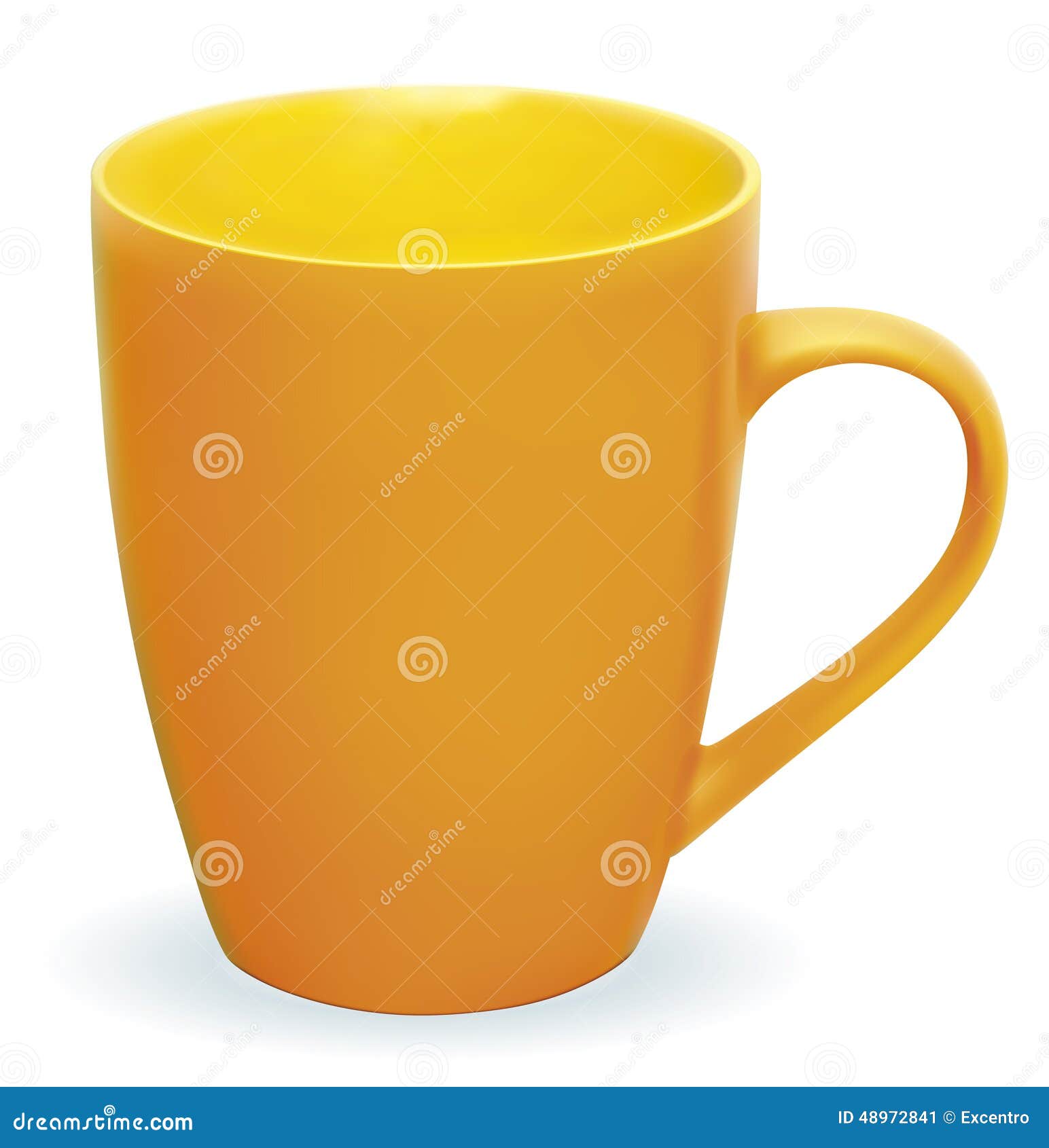 Orange cup stock vector. Illustration of design, abstract - 48972841