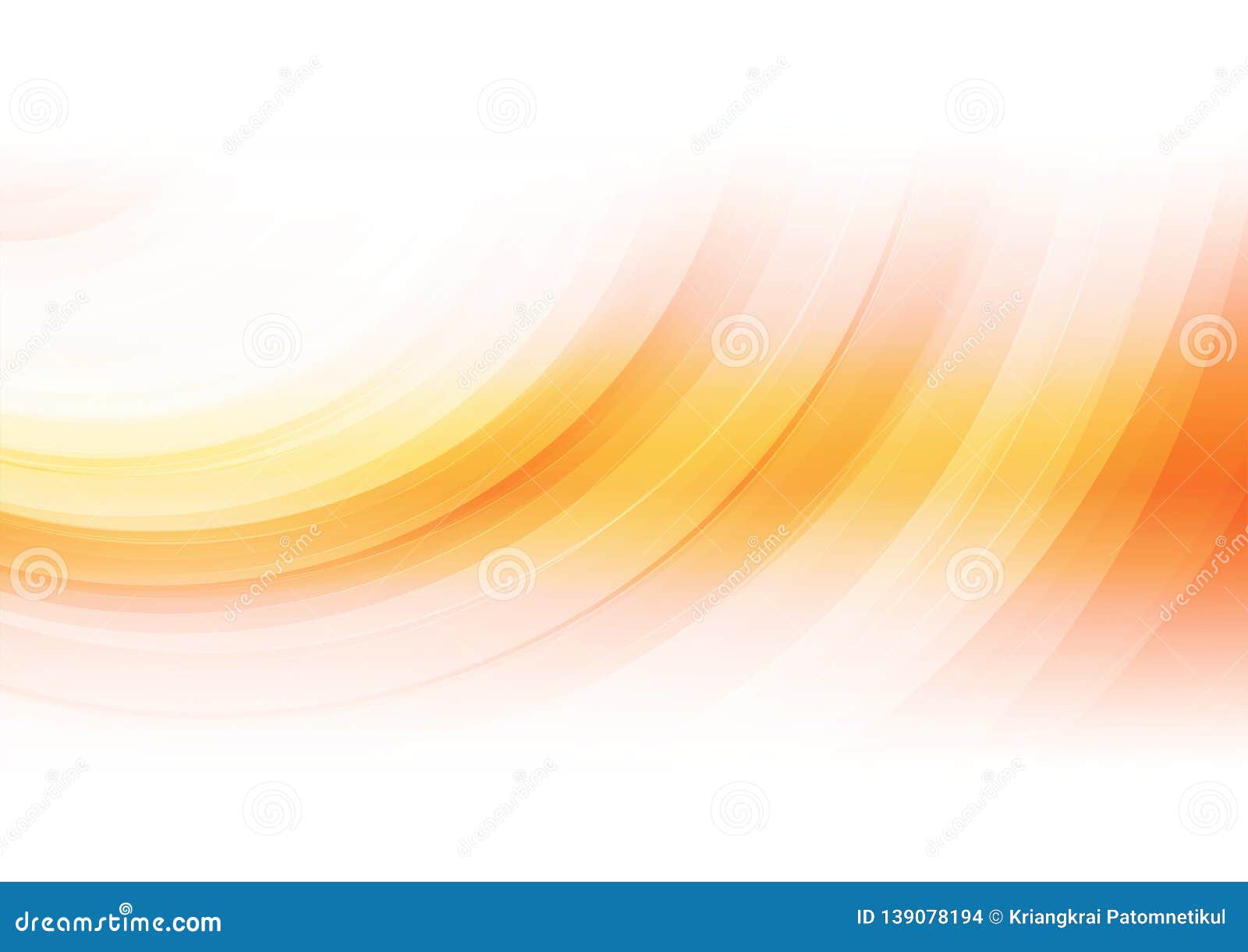 Orange Curved Abstract Background Stock Vector - Illustration of ...
