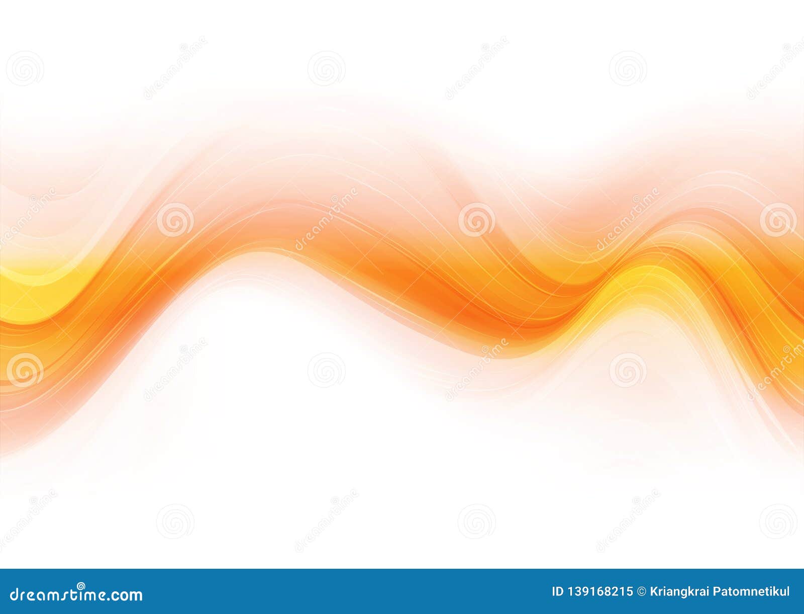 Orange Curved Abstract Background Stock Vector - Illustration of modern ...