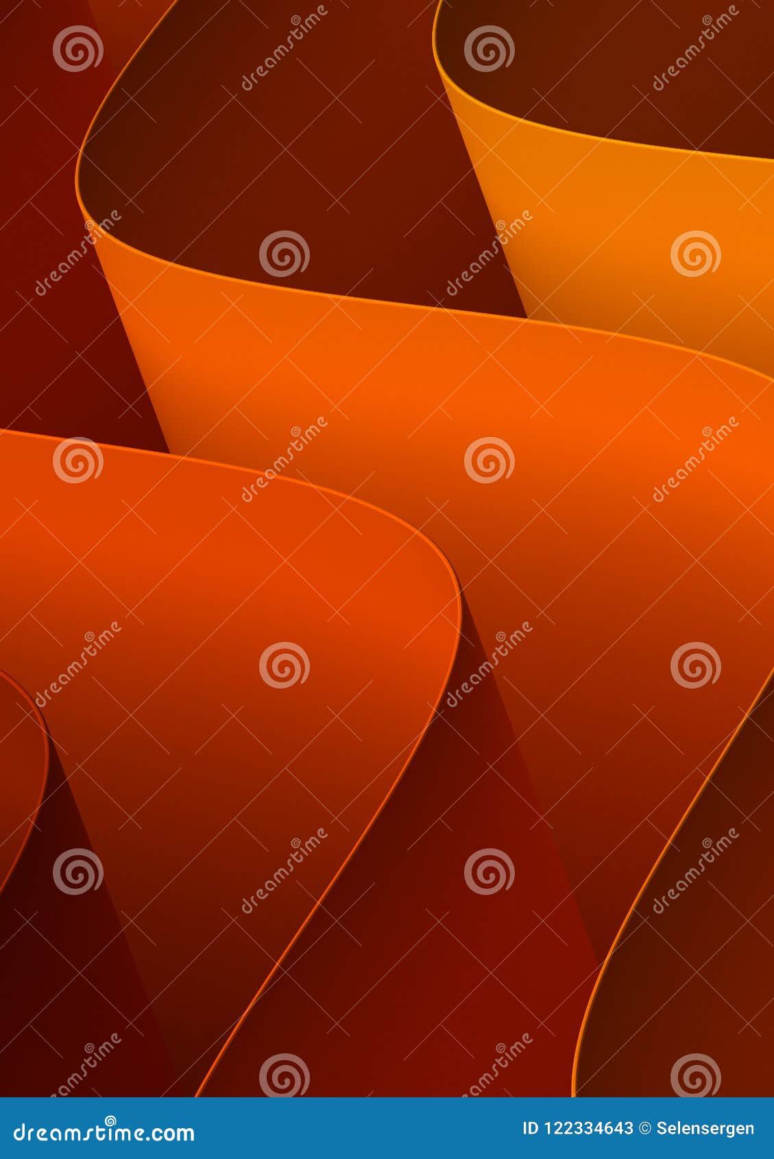 Orange Curved Background stock illustration. Illustration of artistic ...